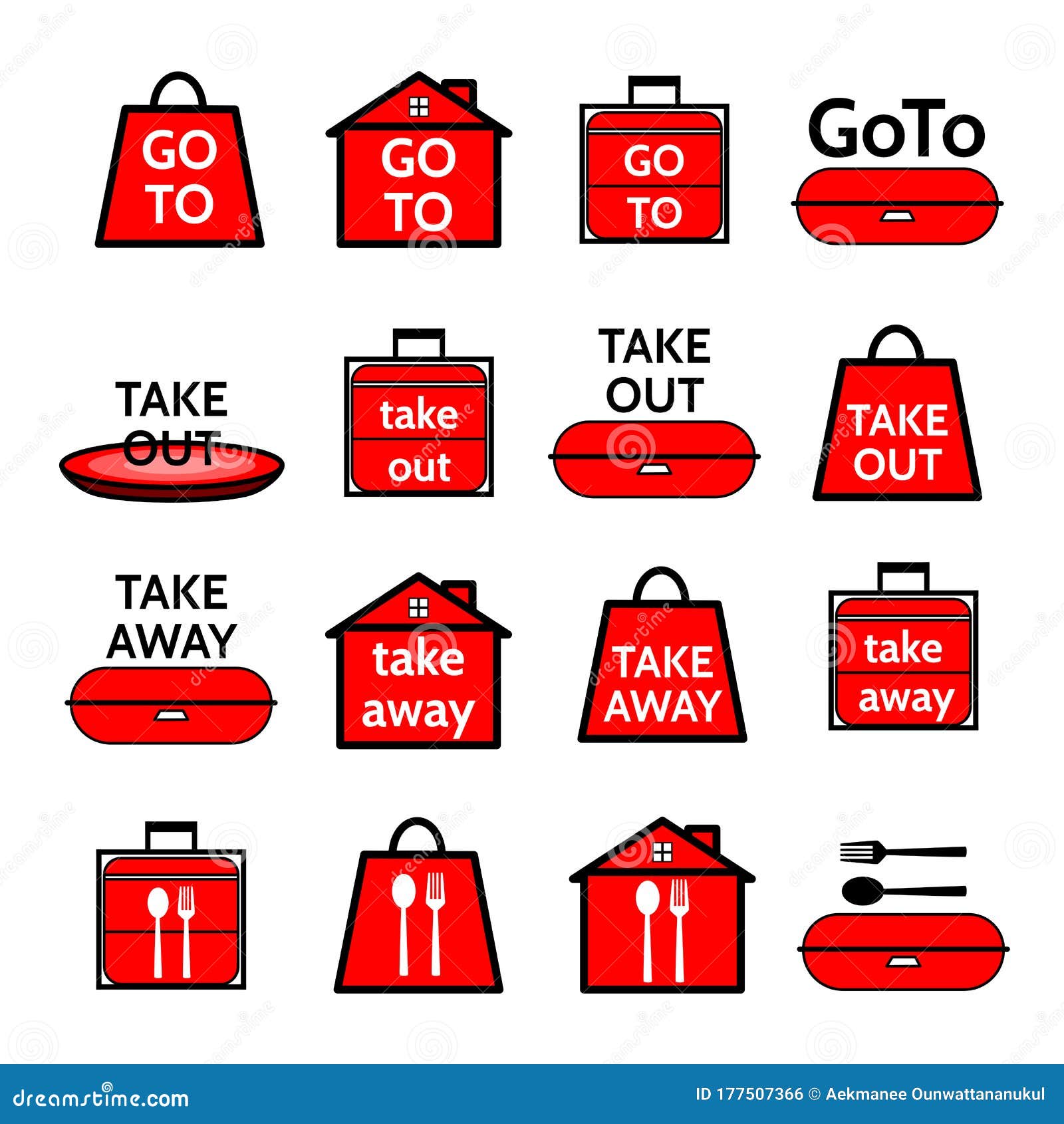 Symbol of take away icon. stock vector. Illustration of business ...