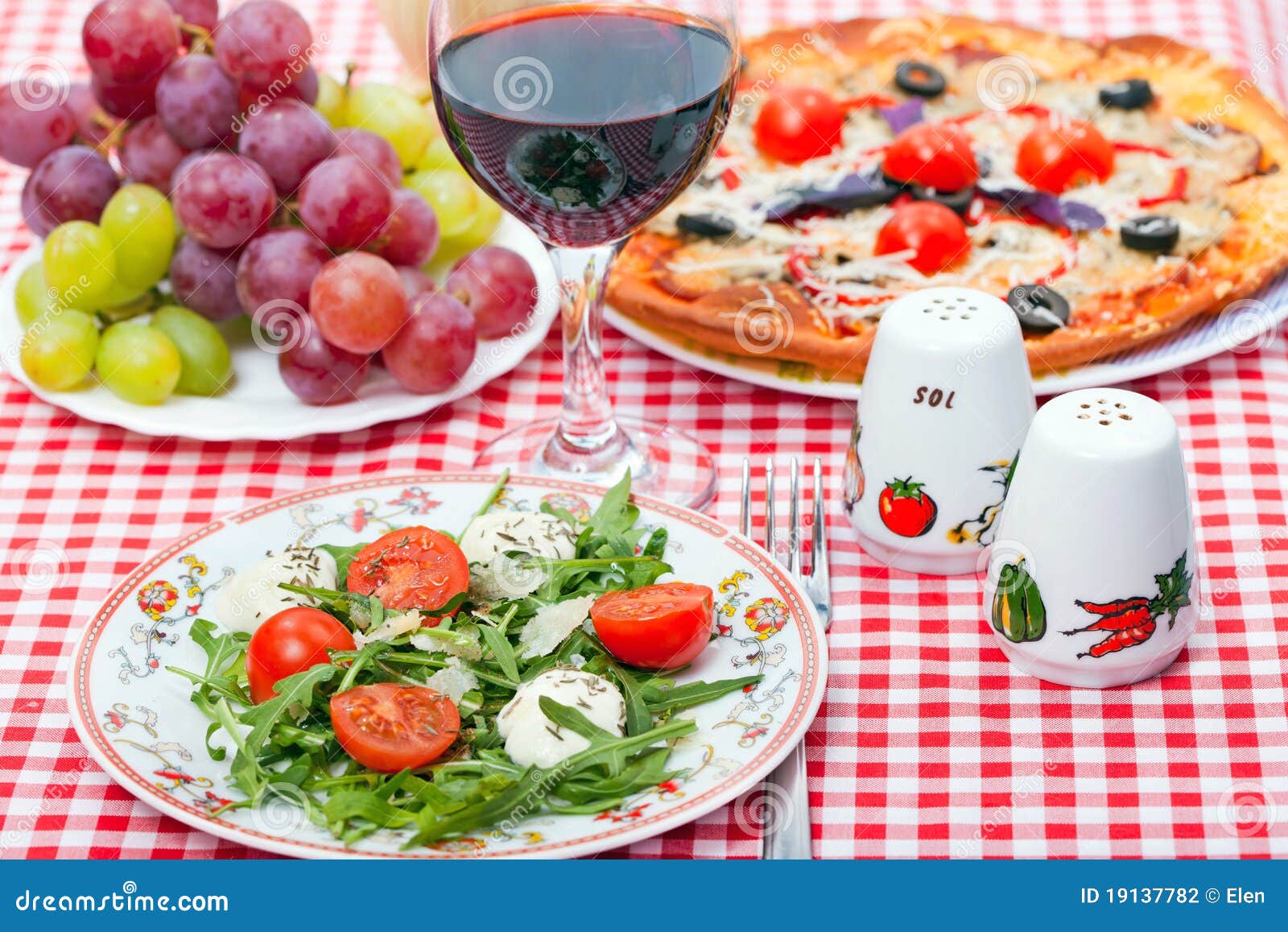 Food - Tasty Italian Dinner Stock Photo - Image of dairy, dinner: 19137782