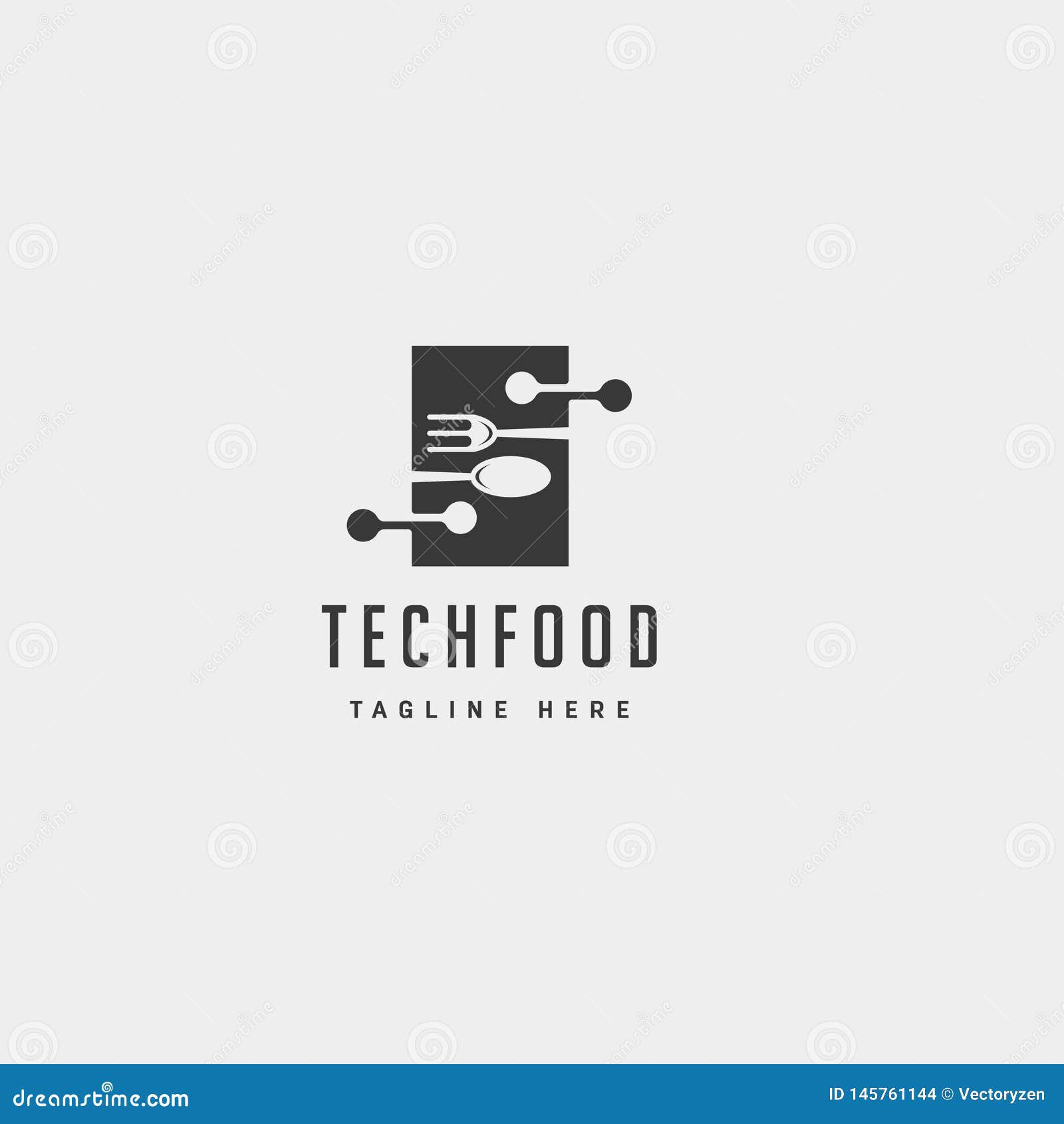 Food Technology Modern Simple Flat Logo Template Design Vector Stock ...