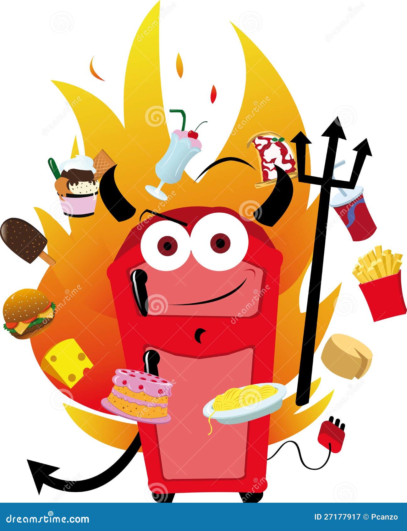 Food Temptation stock vector. Illustration of spaghetti - 27177917