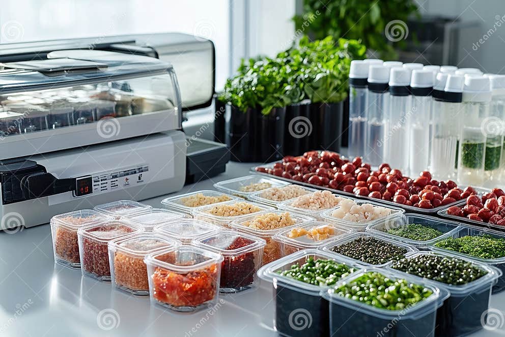 Food Testing Lab, a Food Quality Lab Setup with Equipment and Samples ...