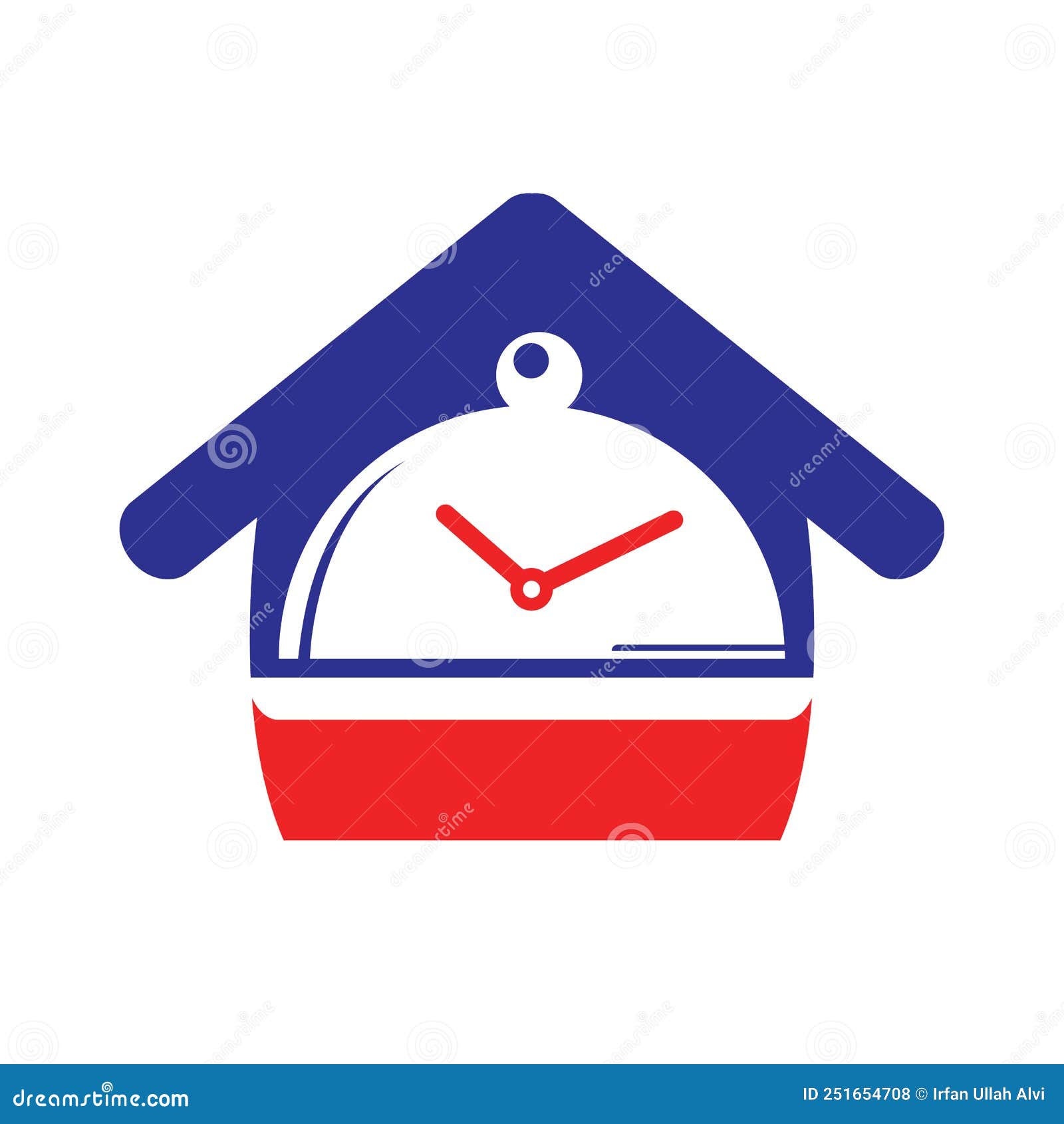 Food Time Vector Logo Design Template. Stock Vector - Illustration of ...