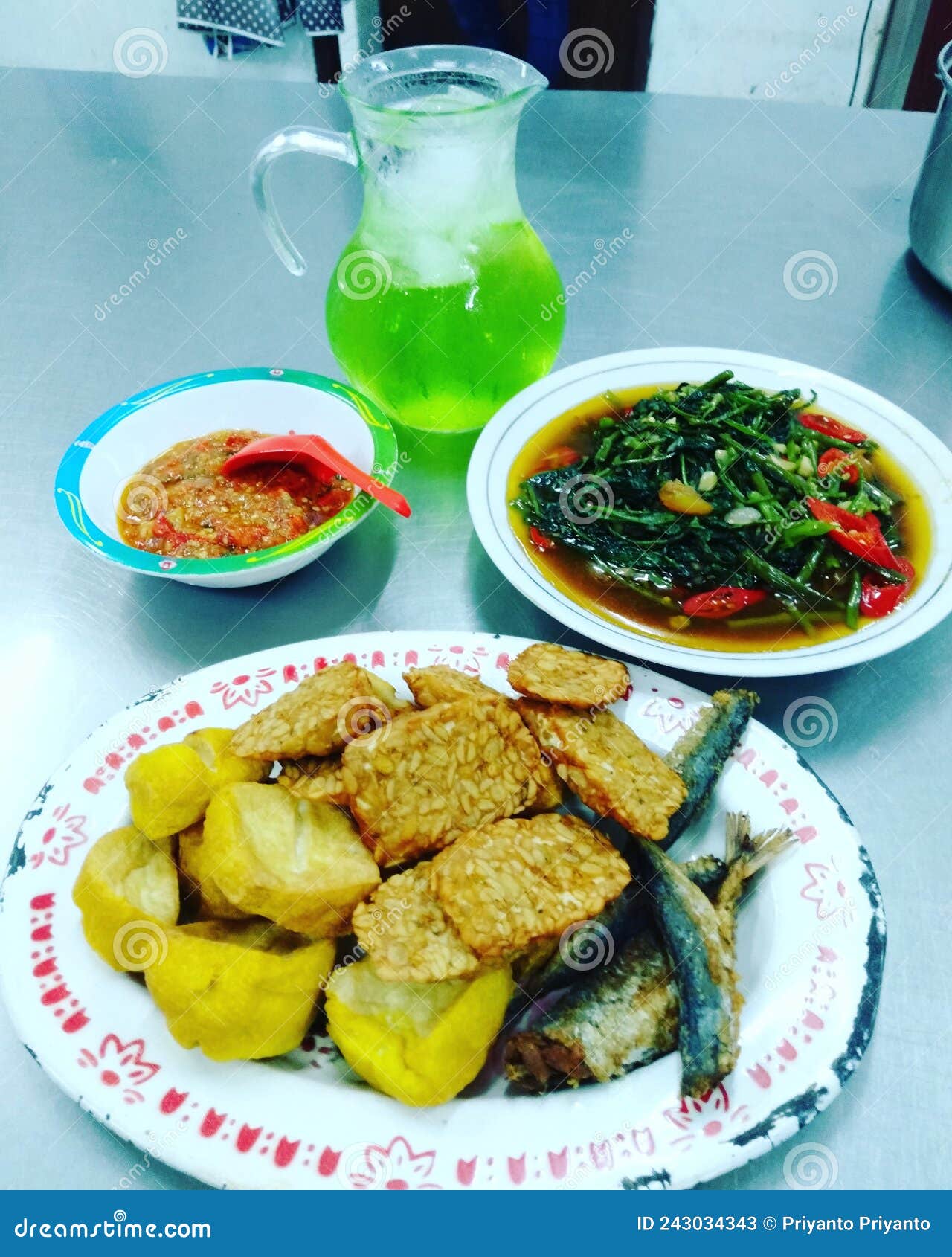 Food tradisional Indonesia stock image. Image of fish - 243034343