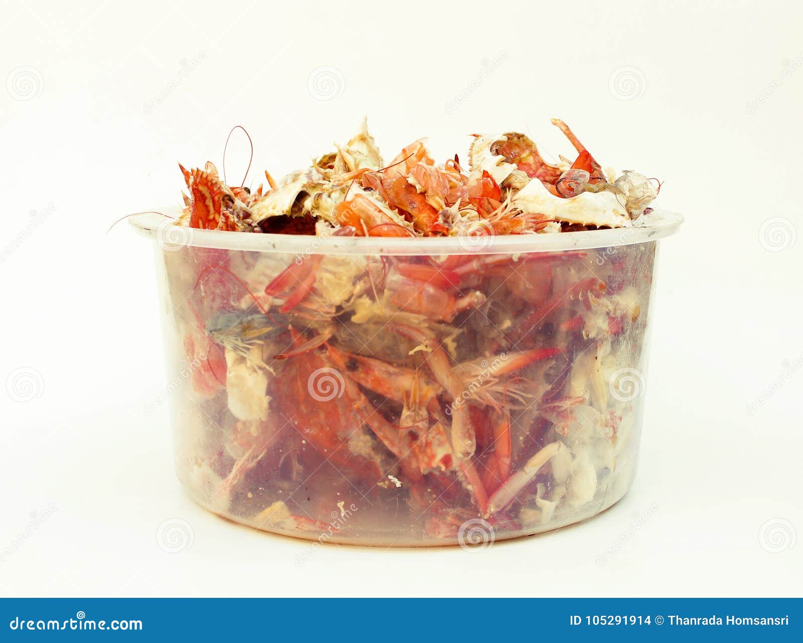Food Trash, Crab Shell and Shrimp Shell Stock Photo - Image of heap ...