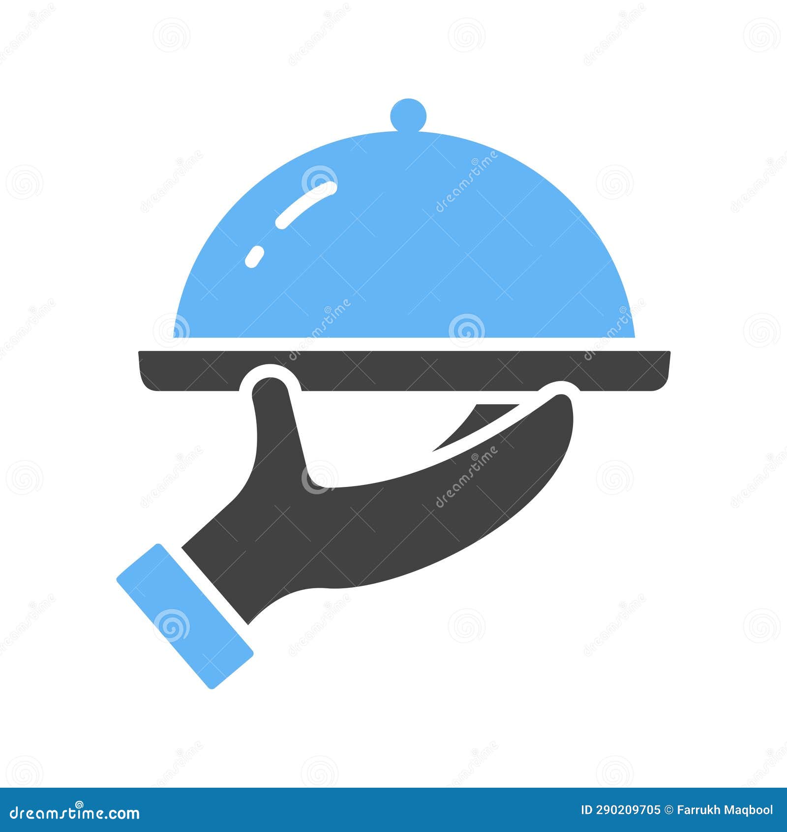 Food Tray Icon Image. stock illustration. Illustration of delicious ...