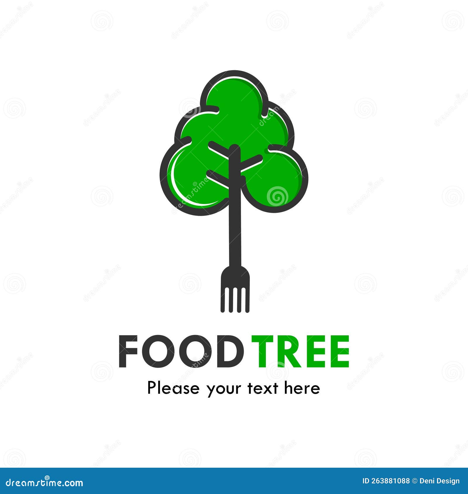 Food tree logo stock vector. Illustration of diagram - 263881088