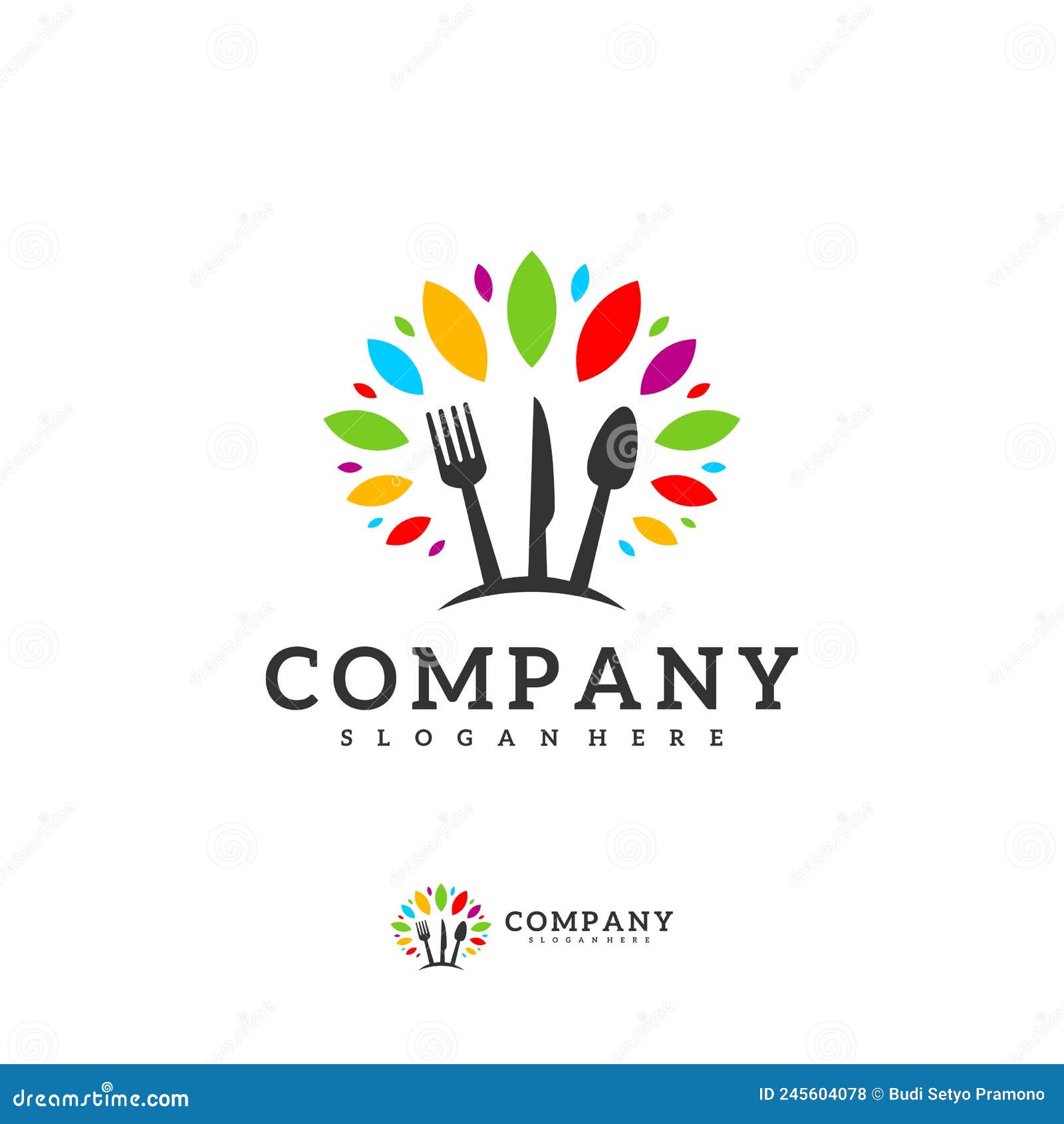 Food Tree Logo Vector Template, Creative Tree Logo Design Concepts ...