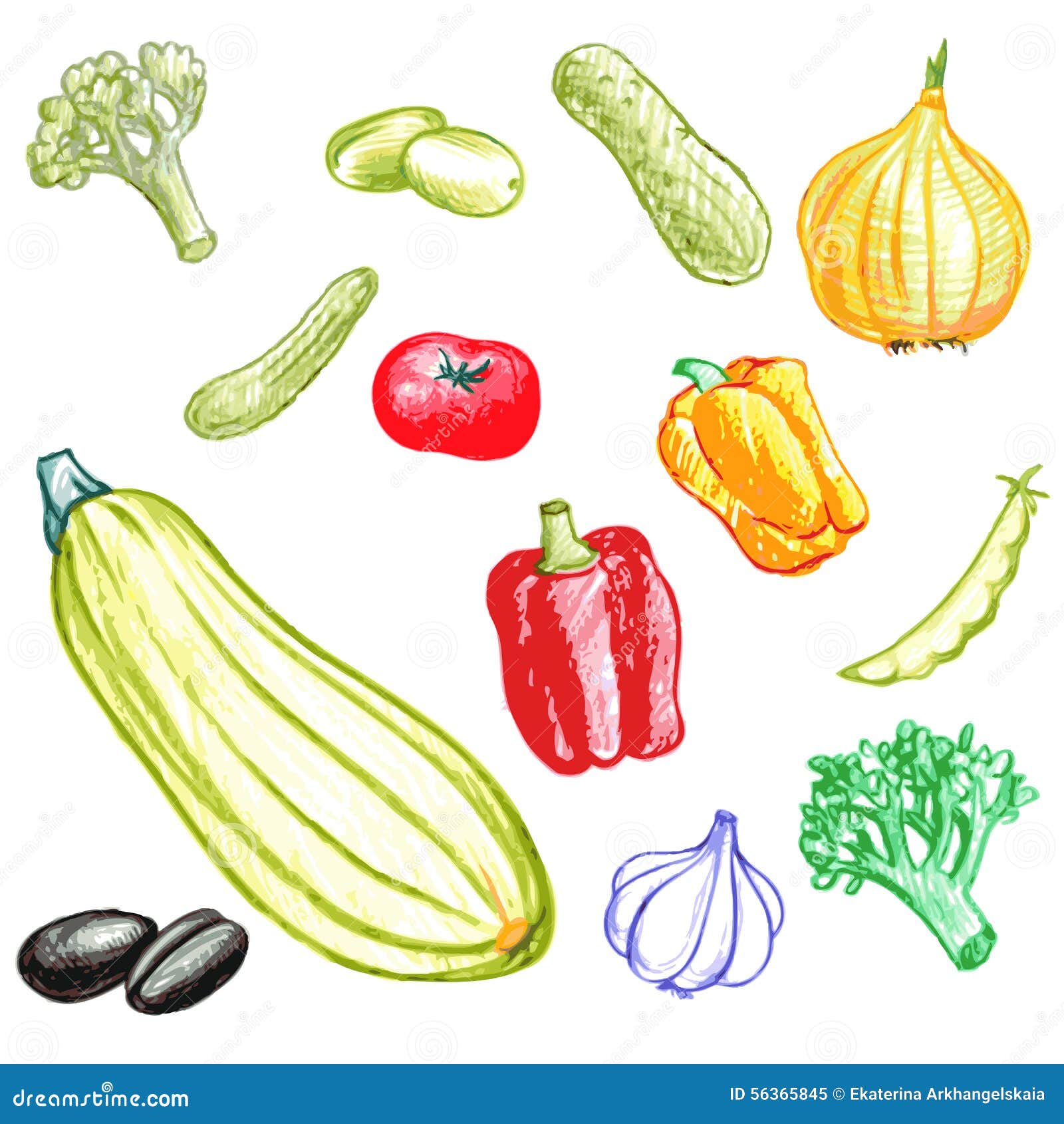 Food vector elements stock vector. Illustration of design - 56365845