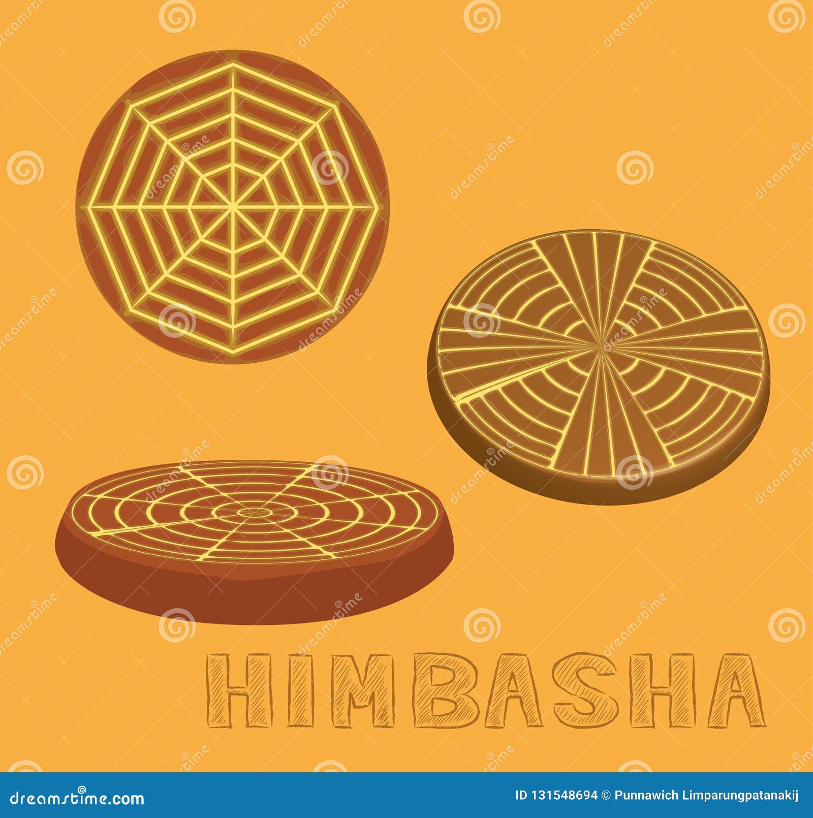 Bread Kind Himbasha Vector Illustration Stock Vector - Illustration of ...