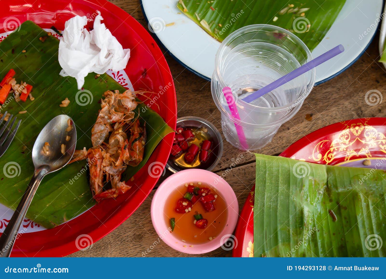 Food Waste Left To Eat, Garbage Leftover Food Stock Photo - Image of ...