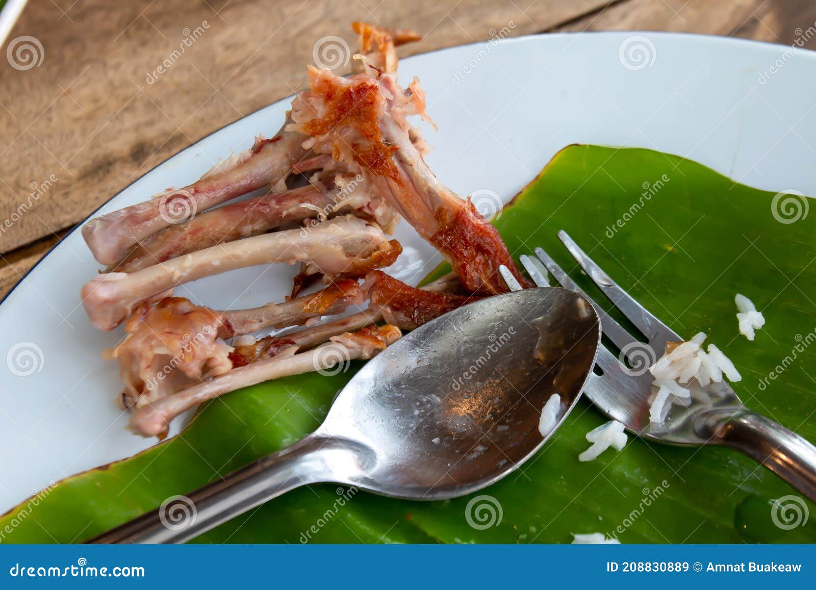 Food Waste Left To Eat Garbage Leftover Food Stock Image - Image of ...
