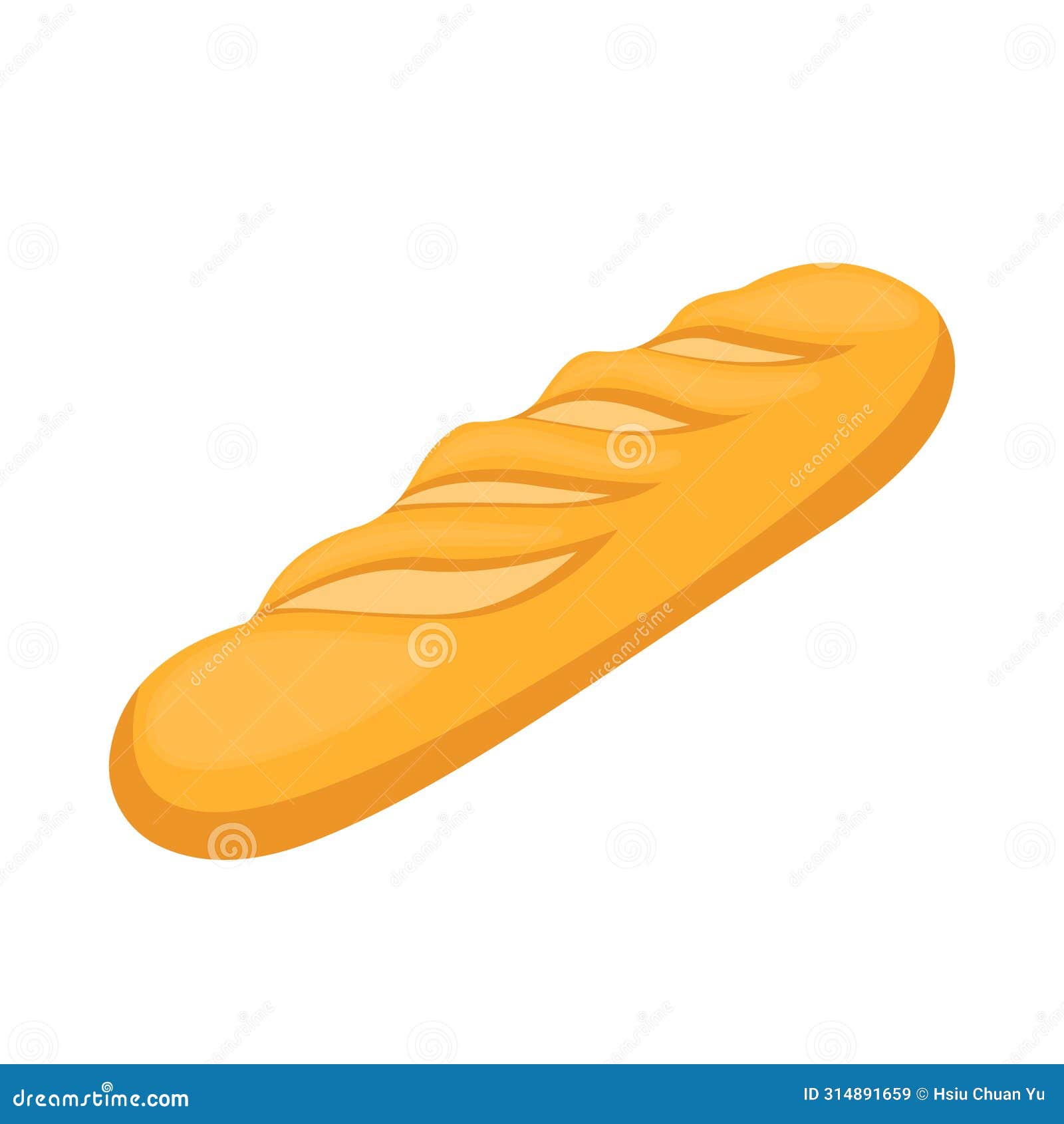 Food Wheat Bread Cartoon Vector Isolated Illustration Stock Vector ...