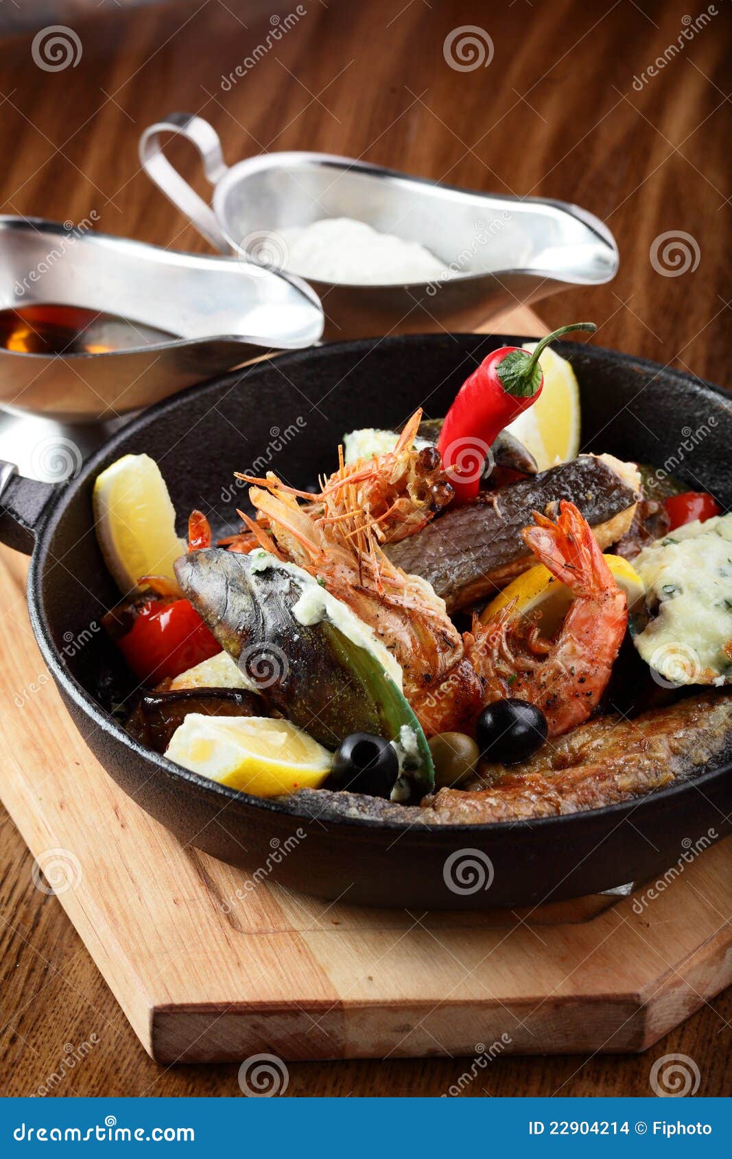 Food on wood table stock photo. Image of meal, metal - 22904214