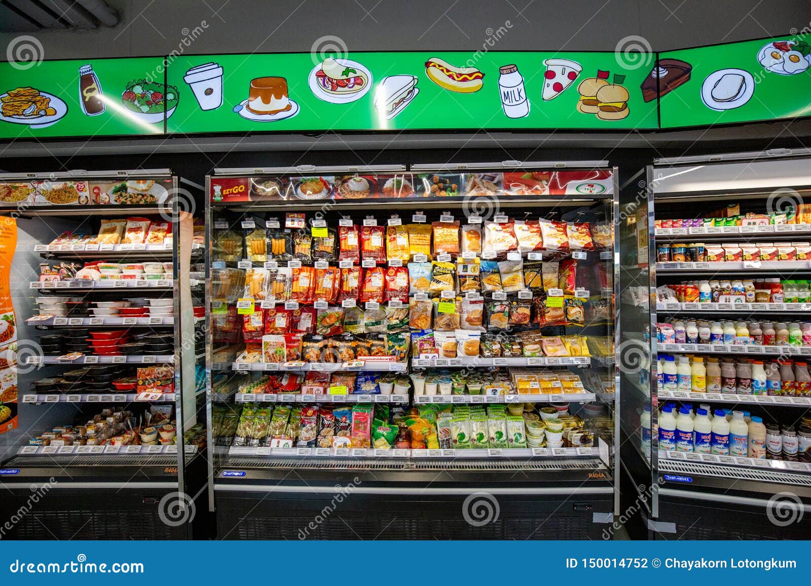 Foods and Beverages on Self Ready To Eat at International Supermarket ... Foods and Beverages on Self Ready To Eat at International Supermarket ...