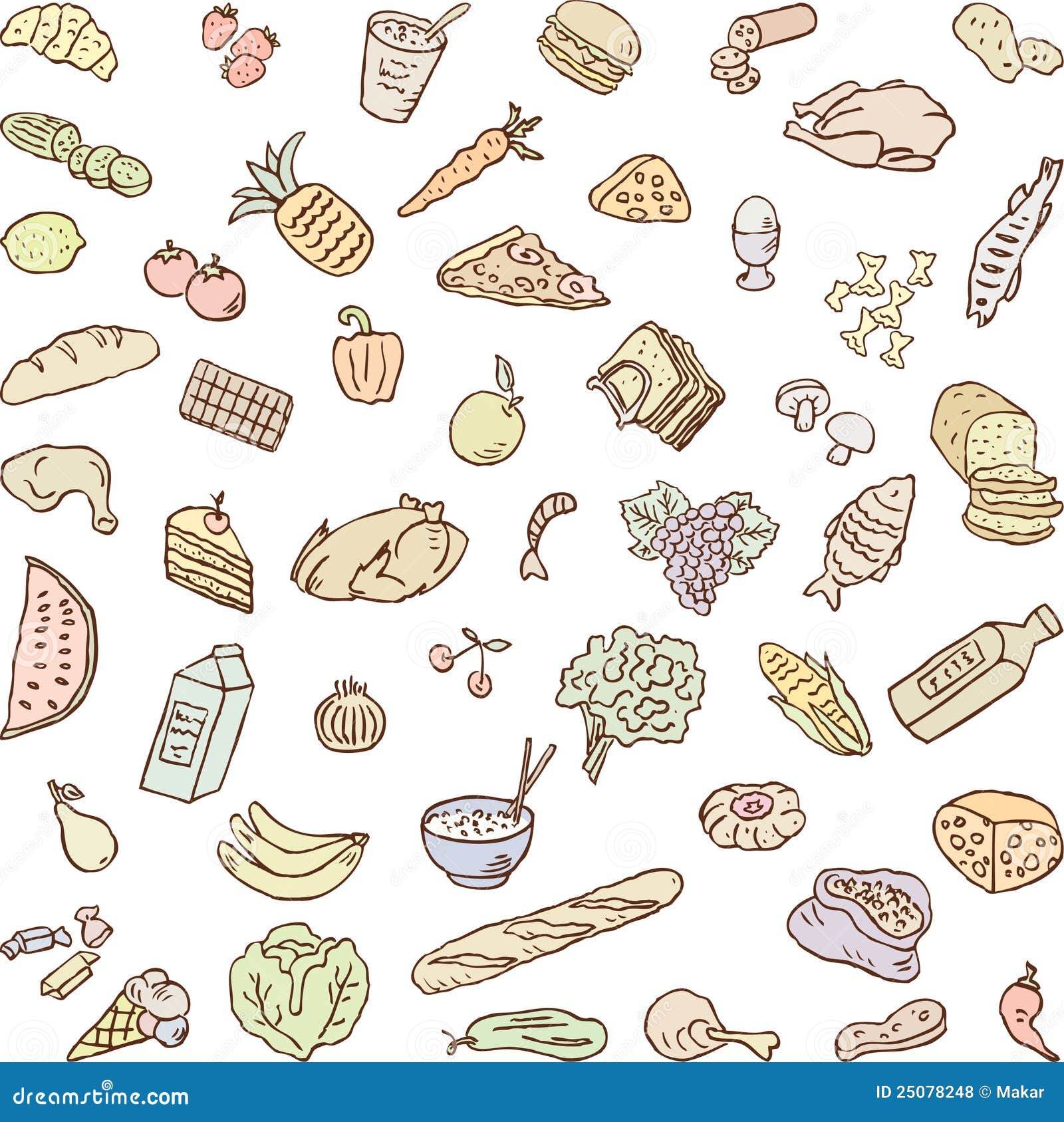 Foodstuff Cartoons, Illustrations & Vector Stock Images - 28102 ...
