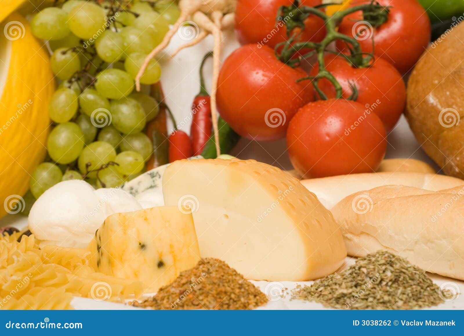 Foodstuff composition 2 stock photo. Image of lunch, healthy - 3038262