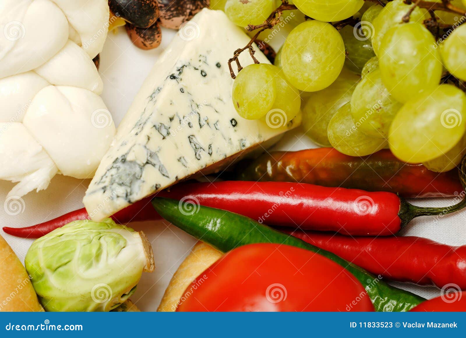 Foodstuff Composition with Vegetables 2 Stock Image - Image of dairy ...
