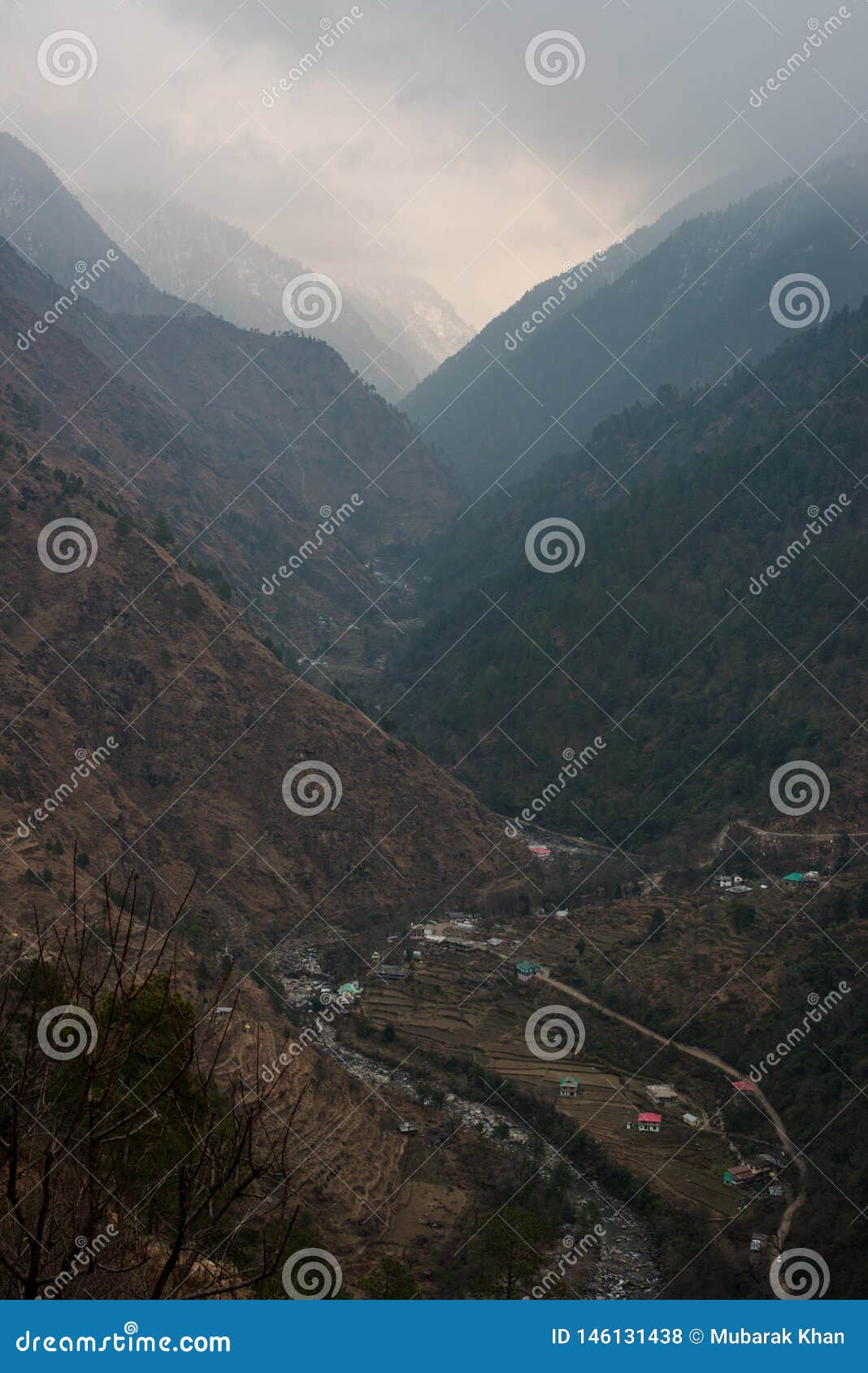Foogy Mountains Layer in Himalayas - Himachal, India Stock Photo ...