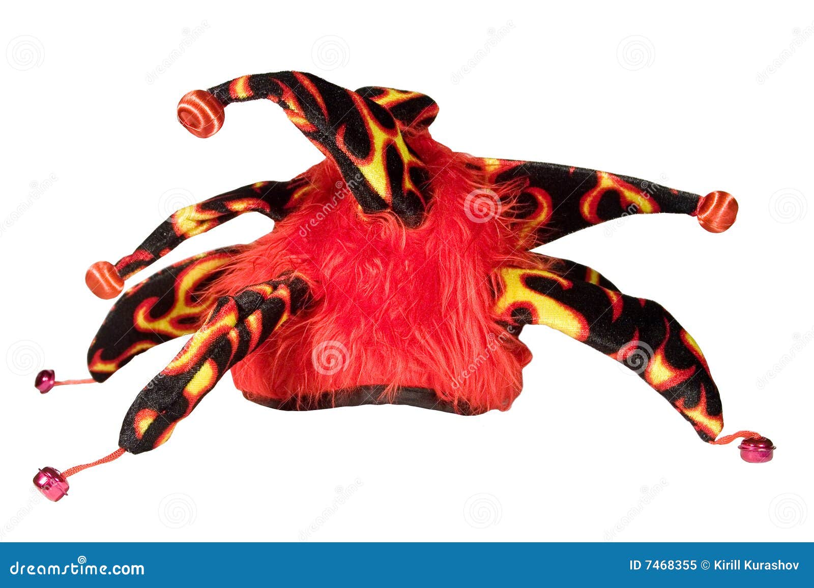 Foolâ€™s cap with bells stock image. Image of coxcomb - 7468355