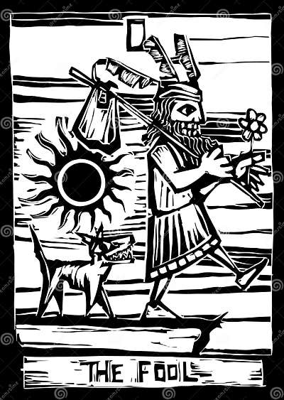 The Fool stock vector. Illustration of walk, vagabond - 19669880