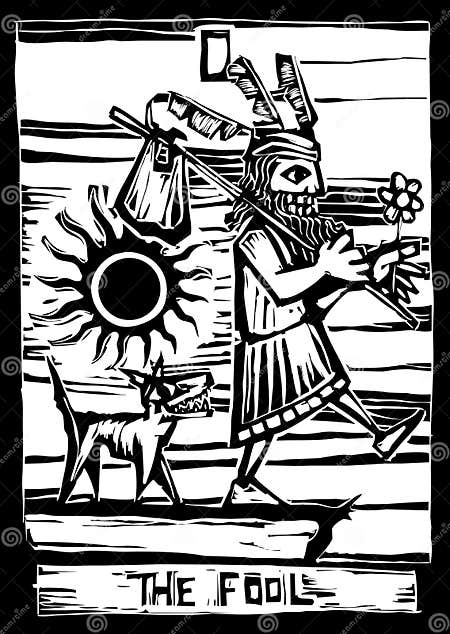 The Fool stock vector. Illustration of walk, vagabond - 19669880