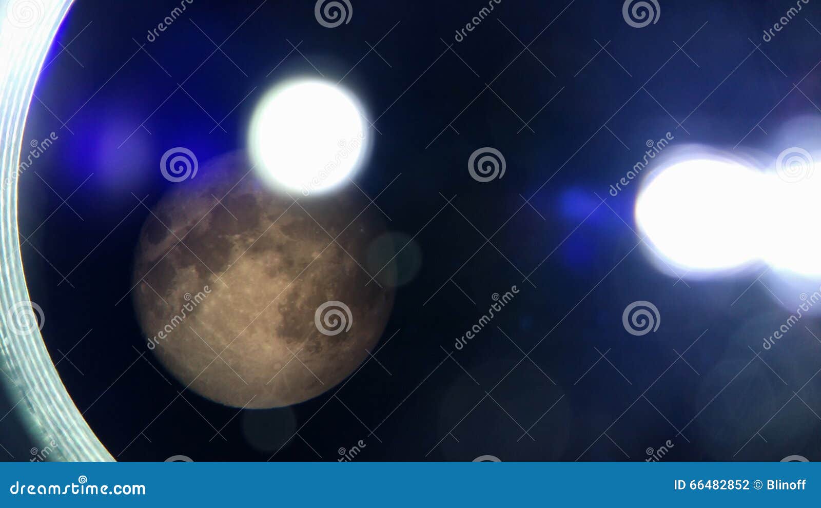 Fool moon in illuminator stock photo. Image of close - 66482852