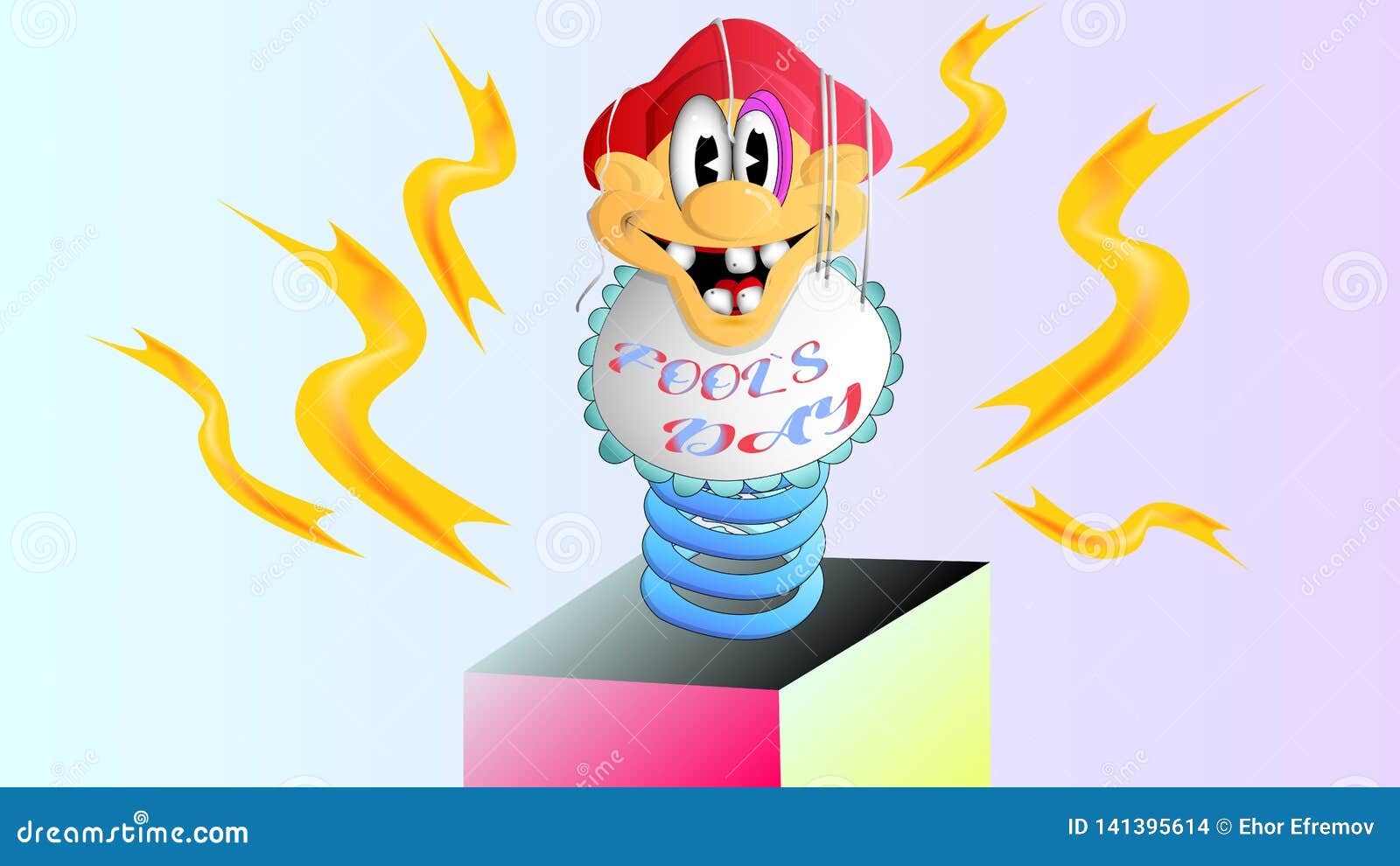 Fool`s Day stock vector. Illustration of character, colorful - 141395614