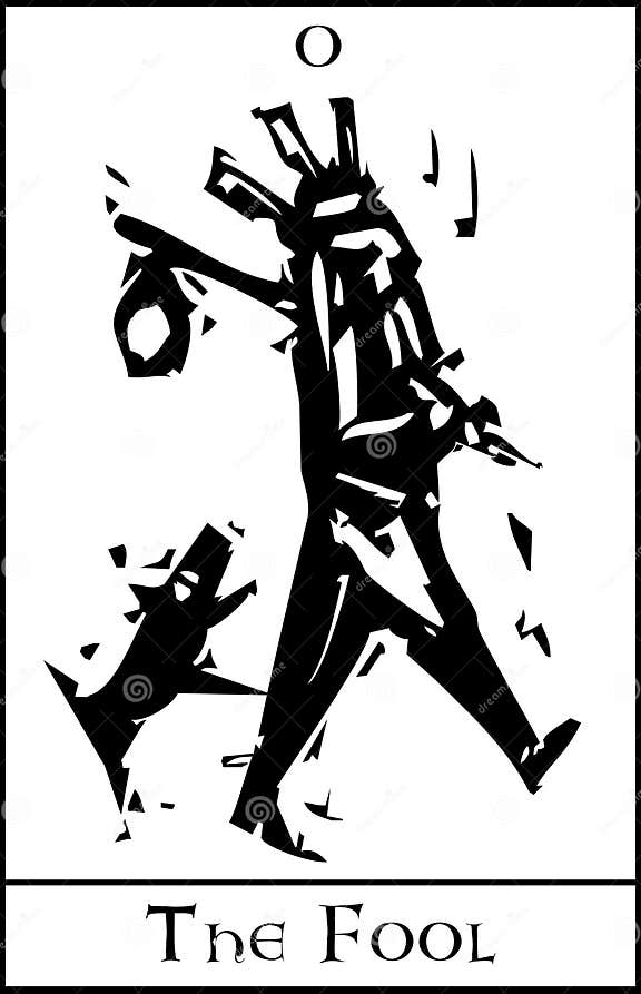 The Fool Tarot Card stock vector. Illustration of travel - 28978509