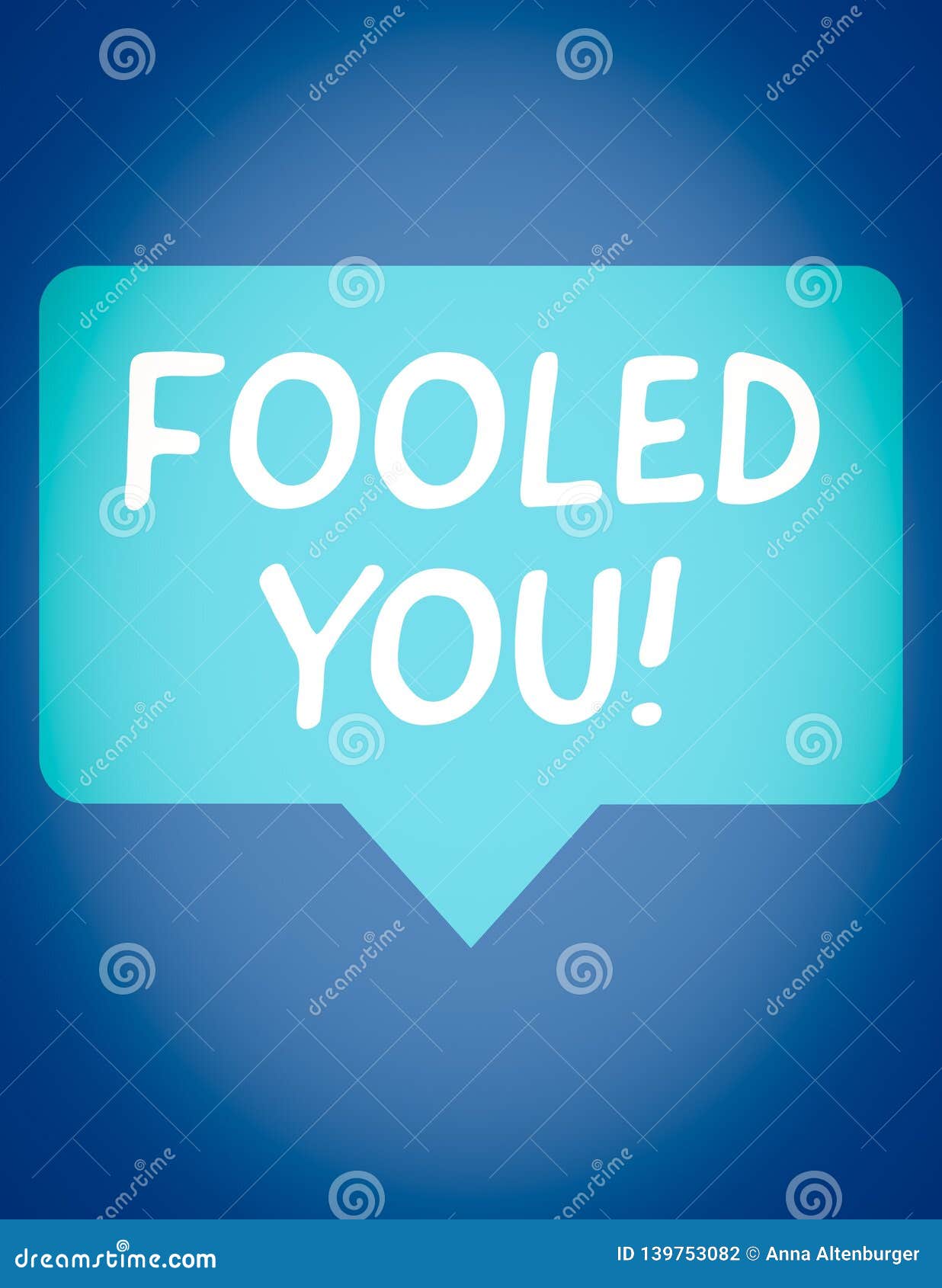 Fooled You Sign for April Fools Day Stock Illustration - Illustration ...
