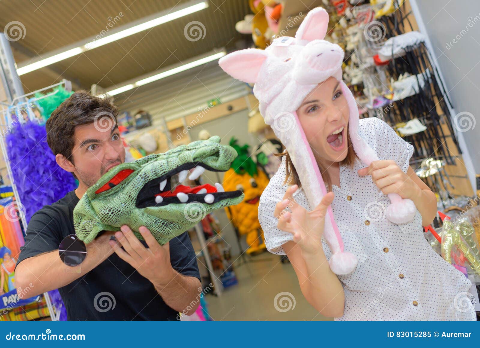 Fooling Around at Party Shop Stock Image - Image of costume, joke: 83015285
