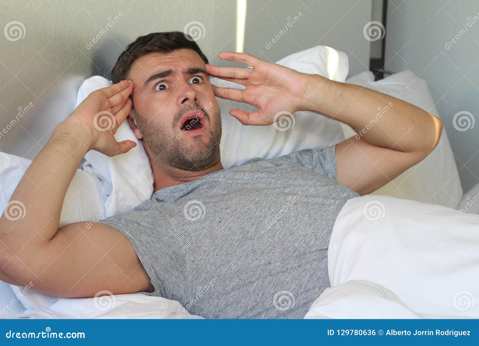 Foolish Man with Bad Memory Stock Photo - Image of foolish, clueless ...