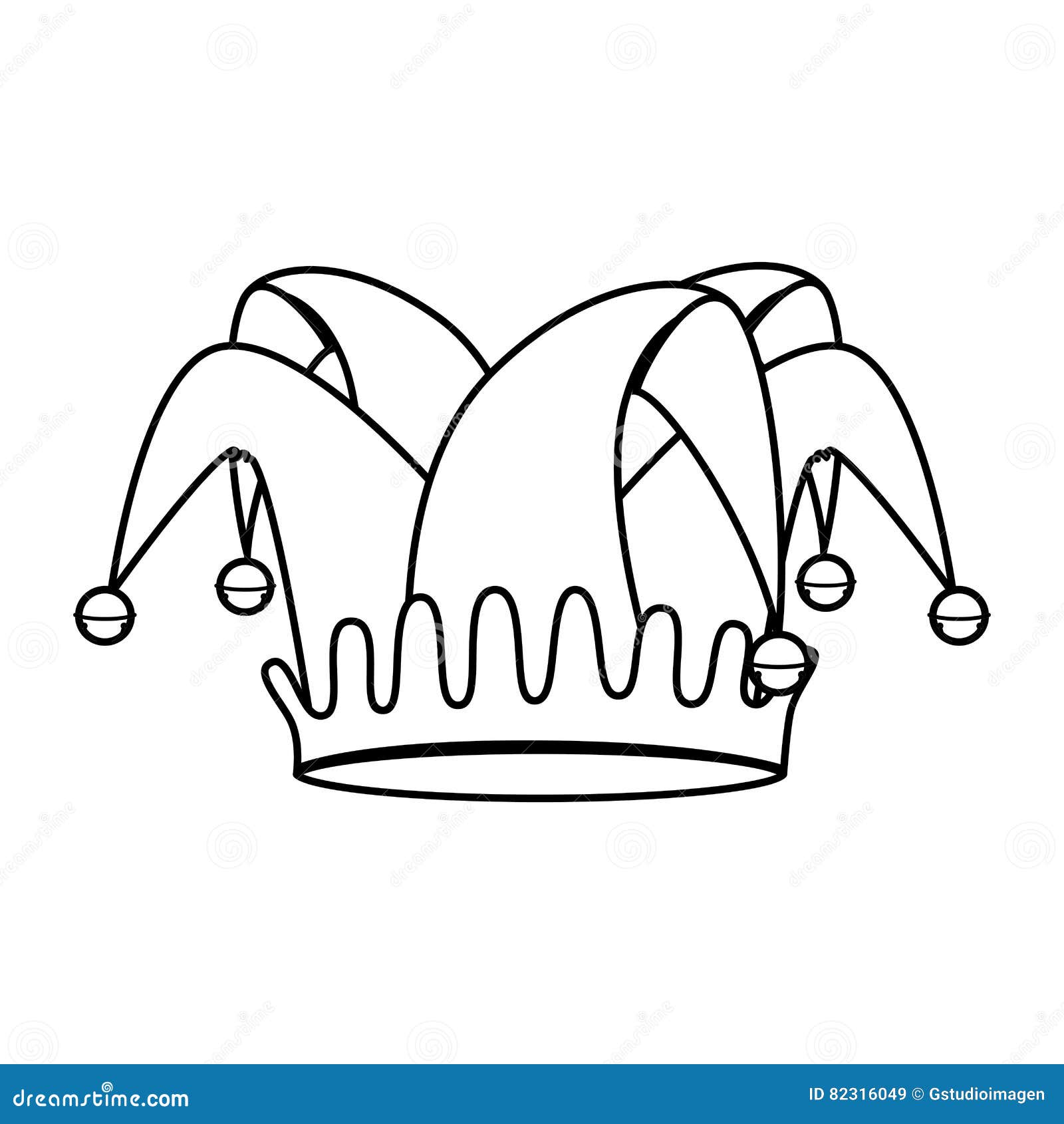 Fools Hat Isolated Icon Royalty-Free Illustration | CartoonDealer.com ...