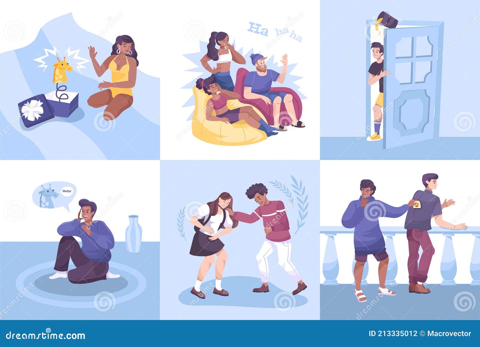 Fools Pranks Design Concept Stock Vector - Illustration of open ...