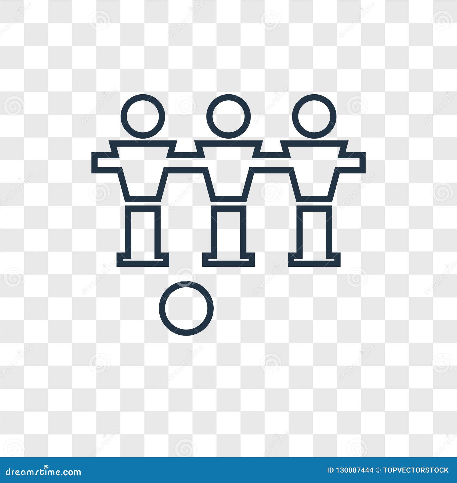 Linear Foosball Icon From Activity And Hobbies Outline Collection. Thin ...