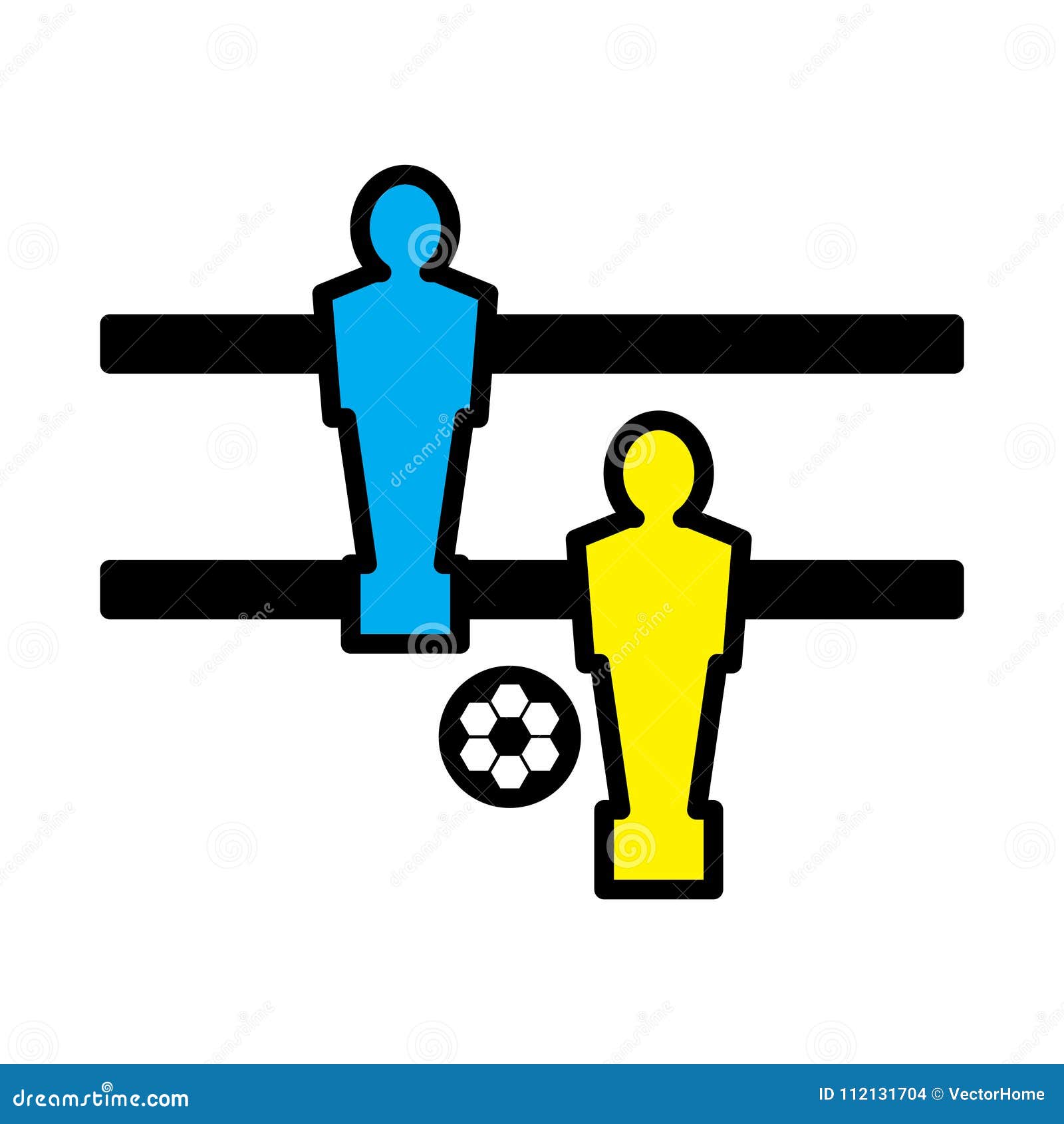 Foosball Icon, Vector Illustration Stock Vector - Illustration of ...
