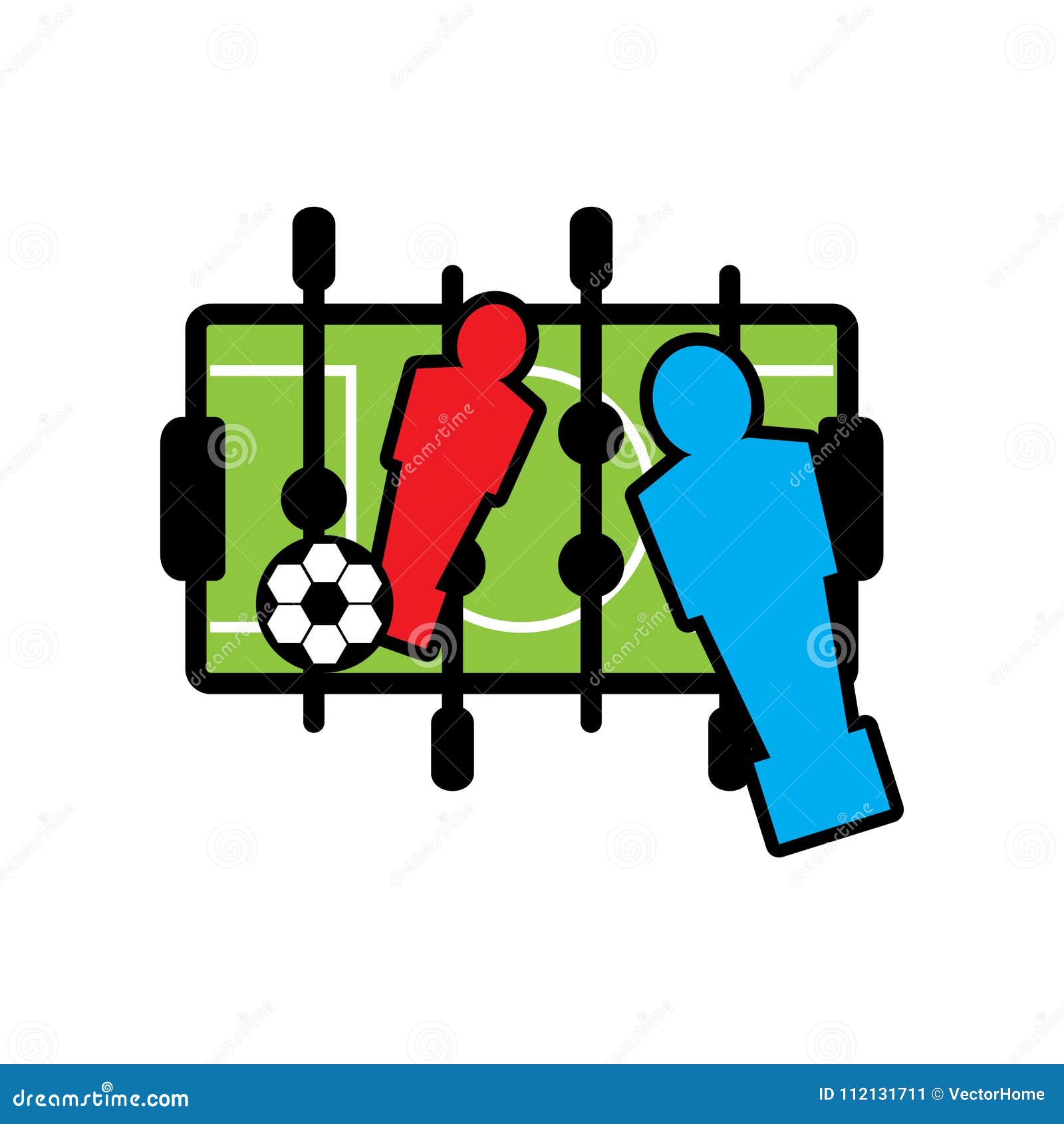 Foosball Icon, Vector Illustration Stock Vector - Illustration of ...