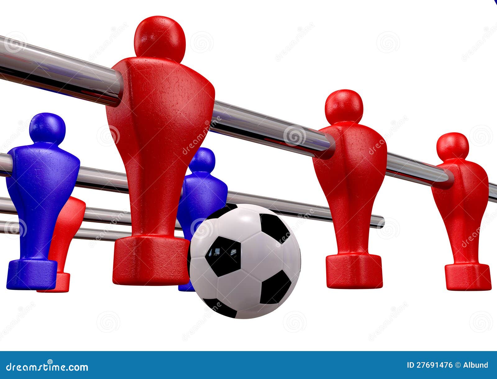 Foosball Kickoff Front Isolated Stock Illustration - Illustration of ...