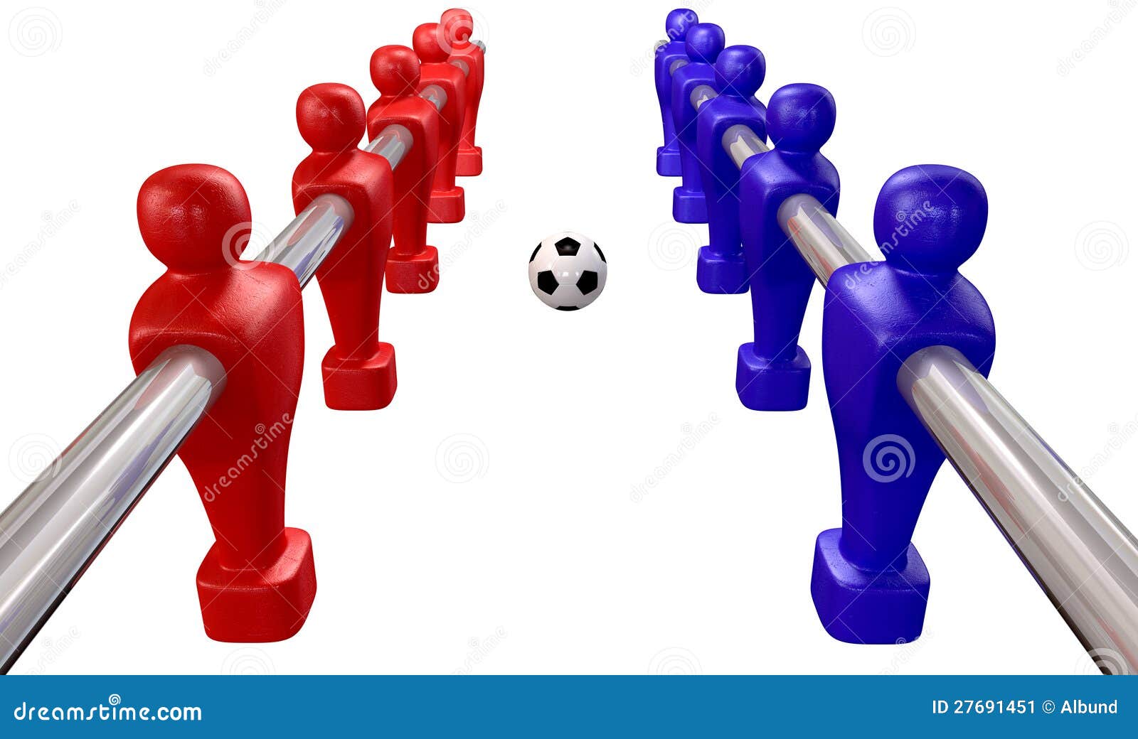 Foosball Kickoff Top Isolated Stock Illustration - Illustration of ...