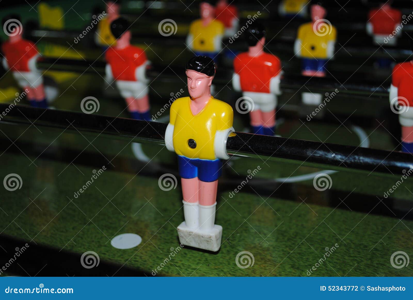 Foosball player stock photo. Image of soccer, plastic - 52343772
