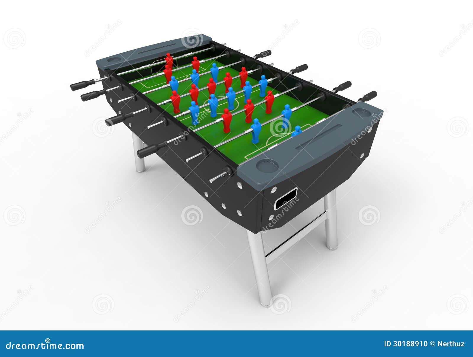 Foosball Soccer Table Game stock illustration. Illustration of play ...