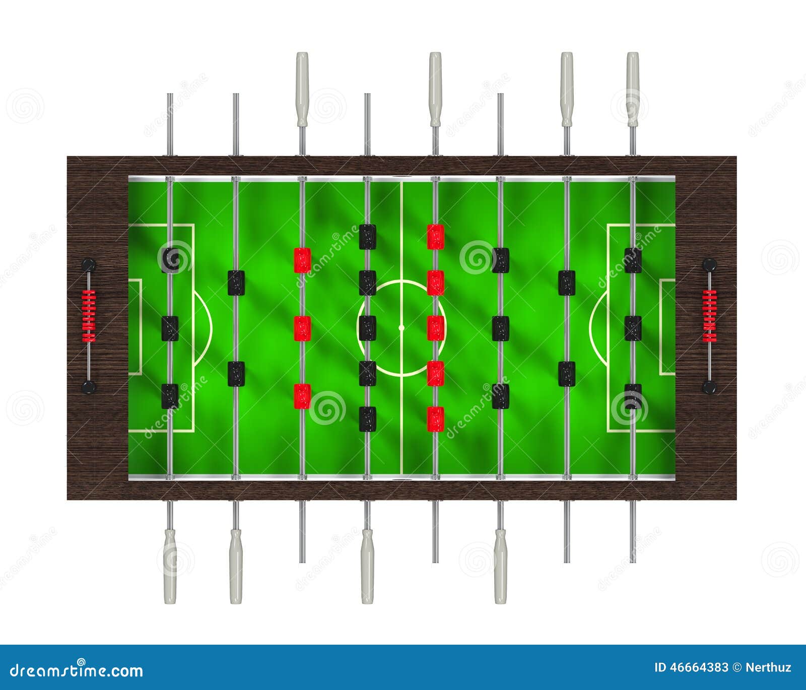 Foosball Soccer Table Game stock illustration. Illustration of figure ...