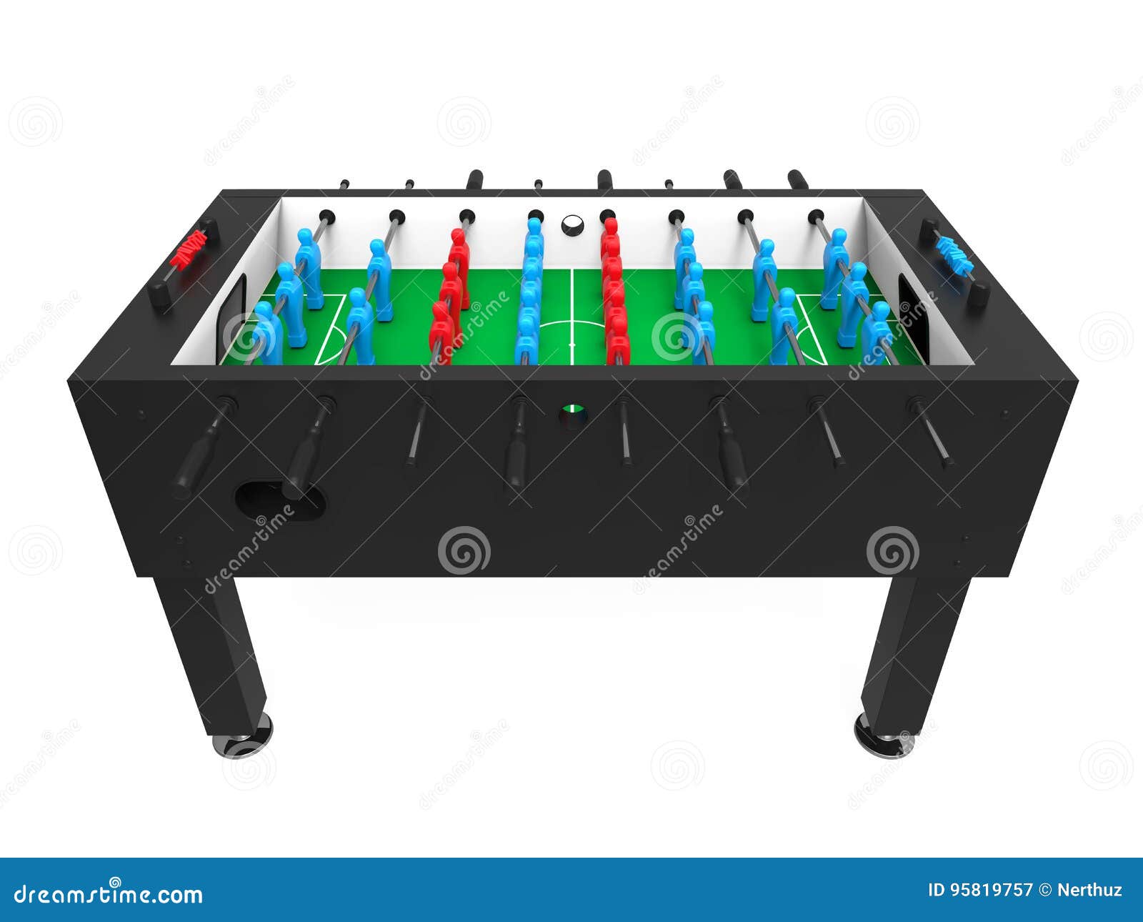 Foosball Soccer Table Game Vector Isolated On White Background ...