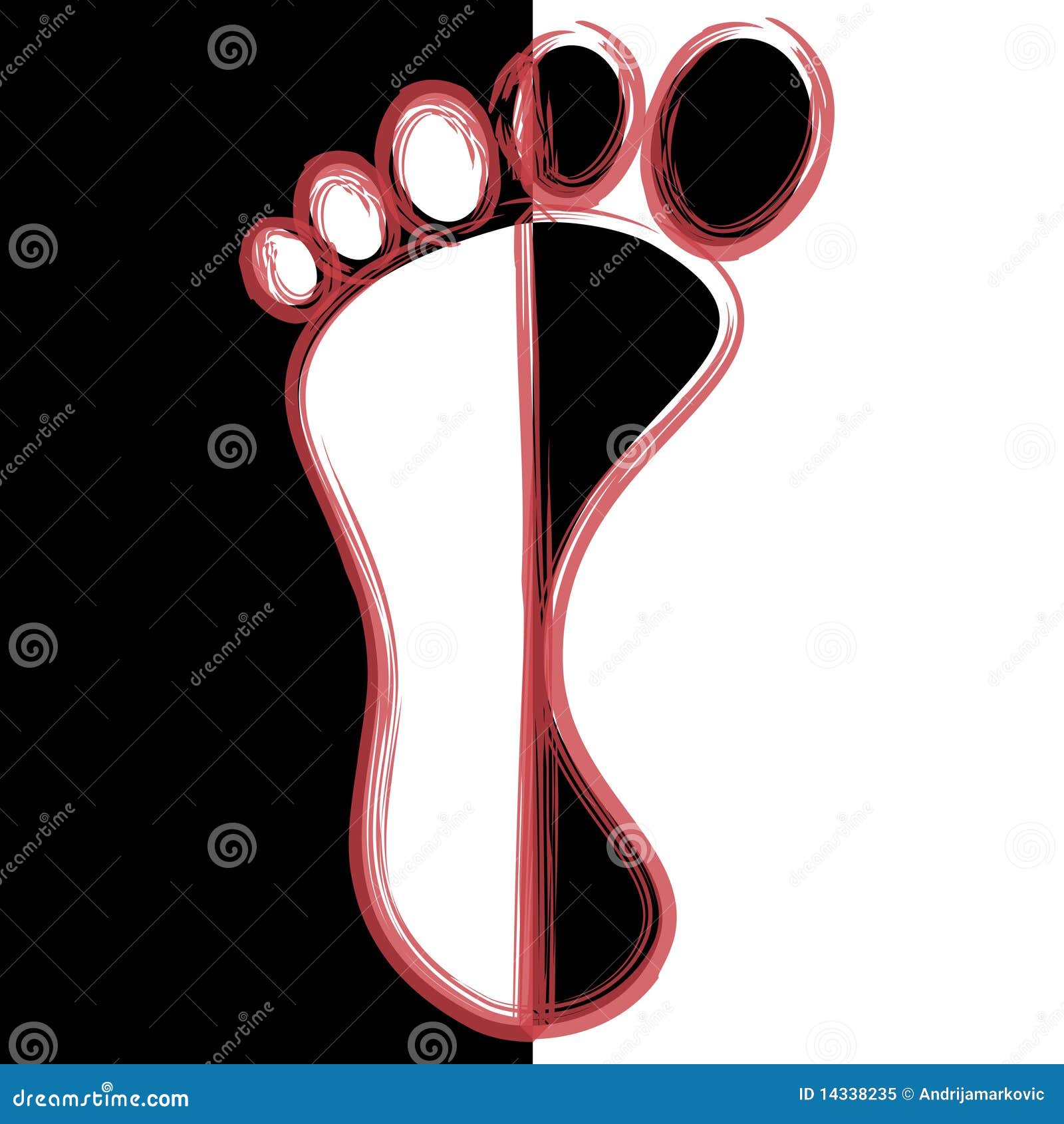 Foot stock vector. Illustration of parts, footprint, lost - 14338235
