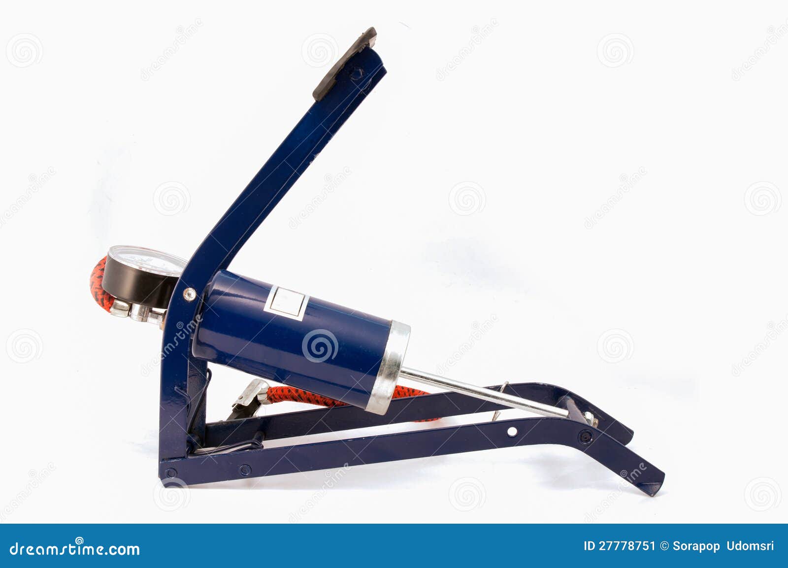 Foot air pumper tool stock image. Image of power, pumper - 27778751