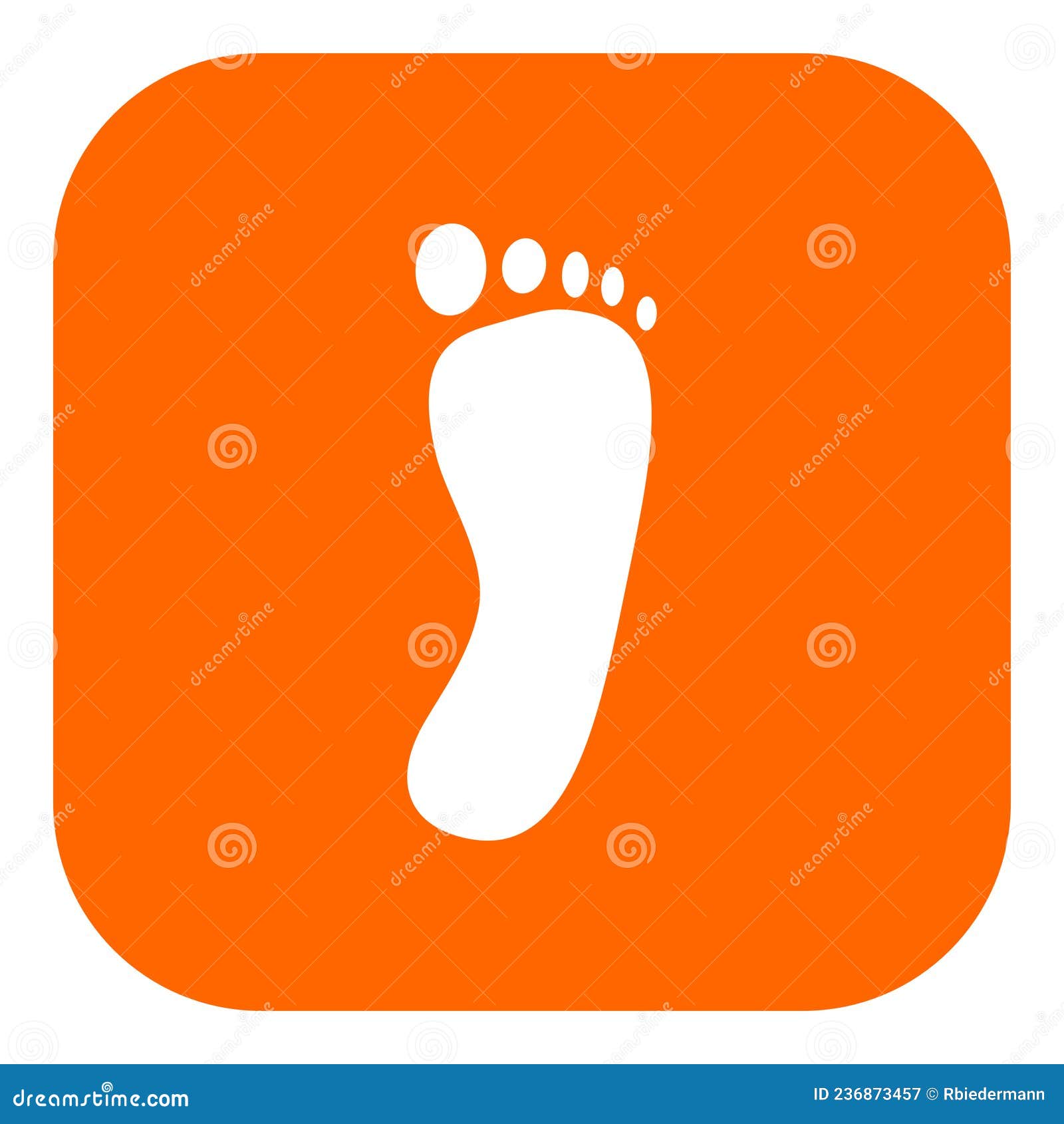 Foot and app icon stock vector. Illustration of white - 236873457