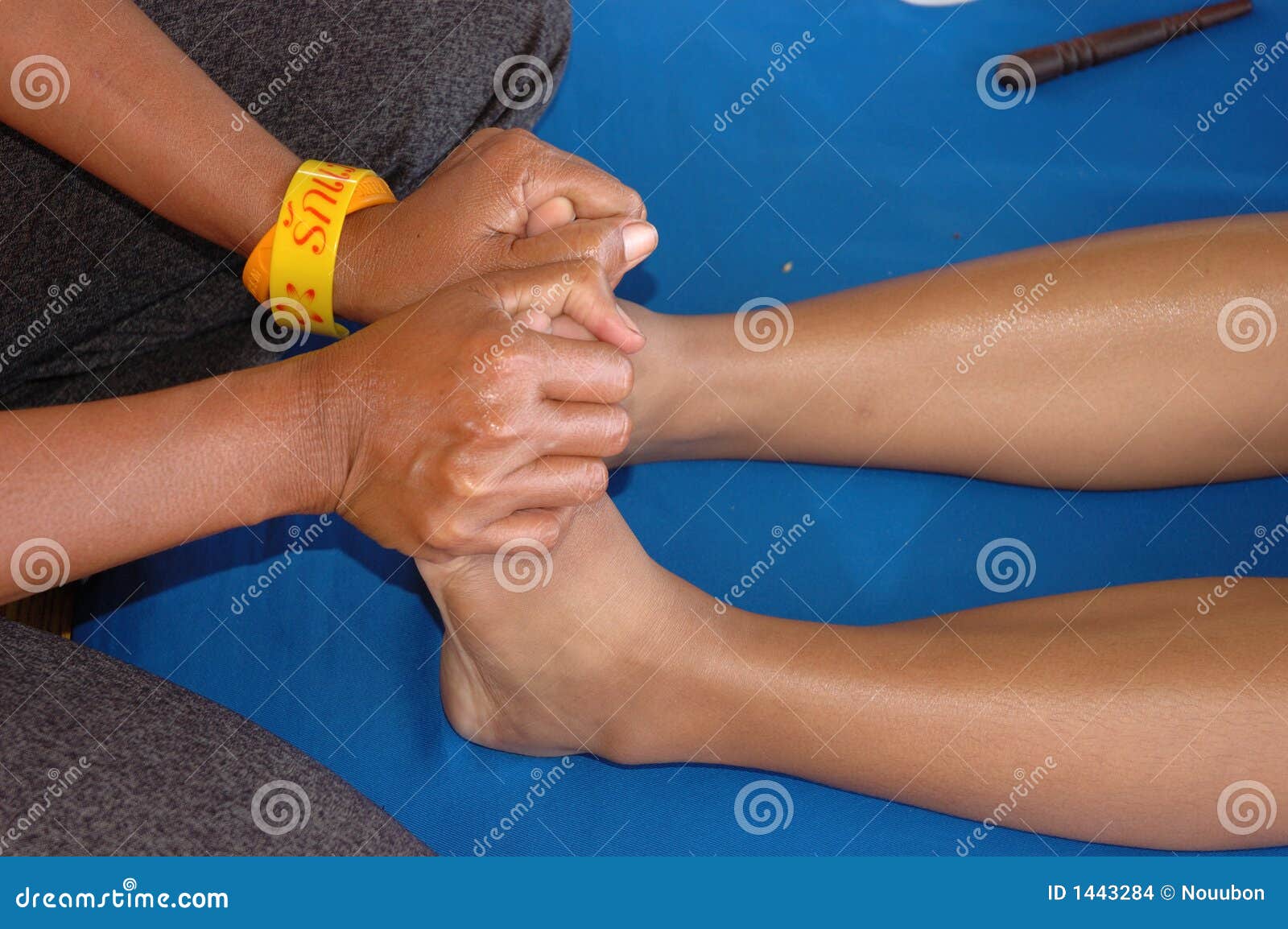 Foot Arch Stretch stock photo. Image of massage, beach - 1443284