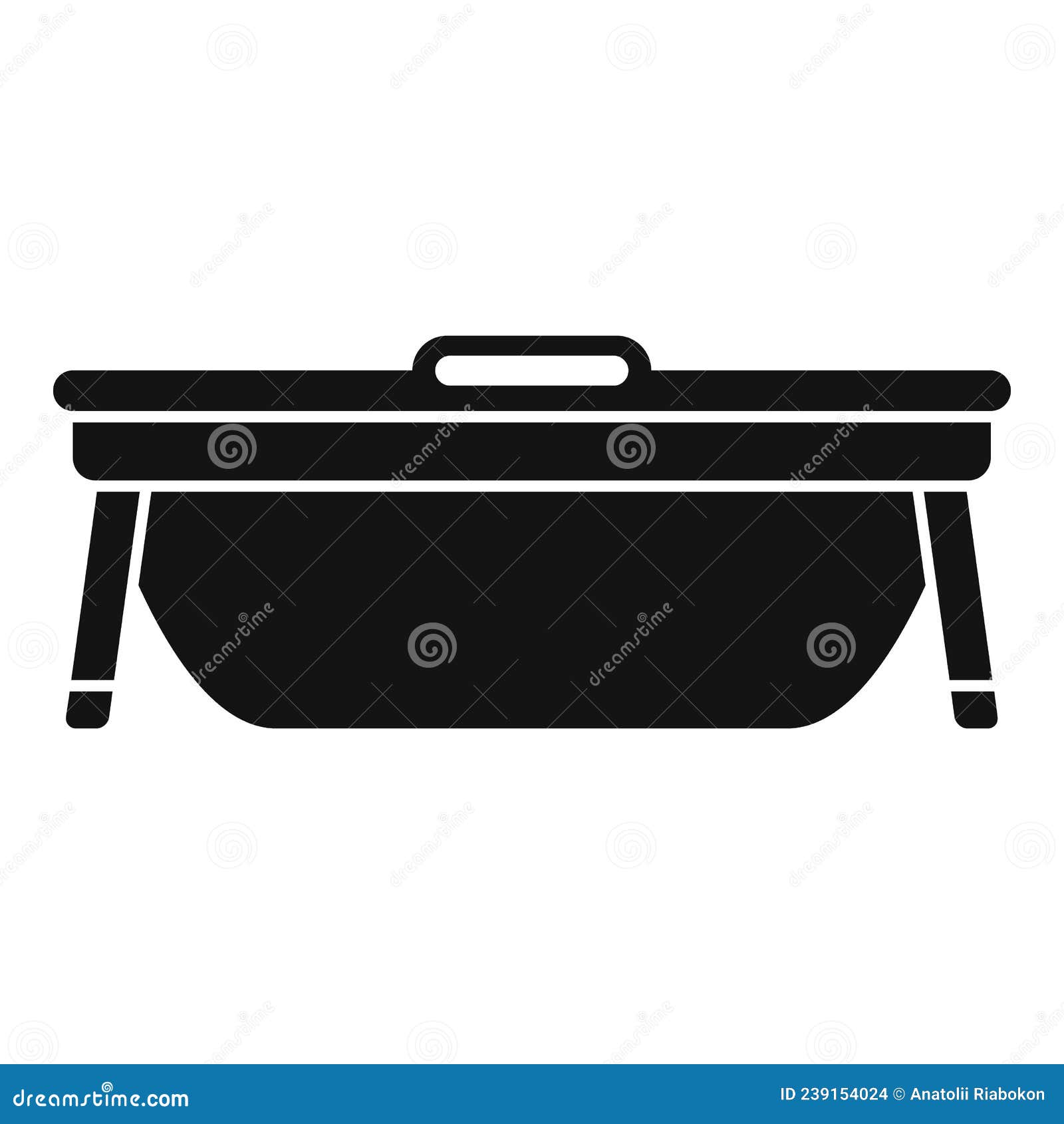 Foot Bath Equipment Icon Simple Vector Spa Feet Stock Vector