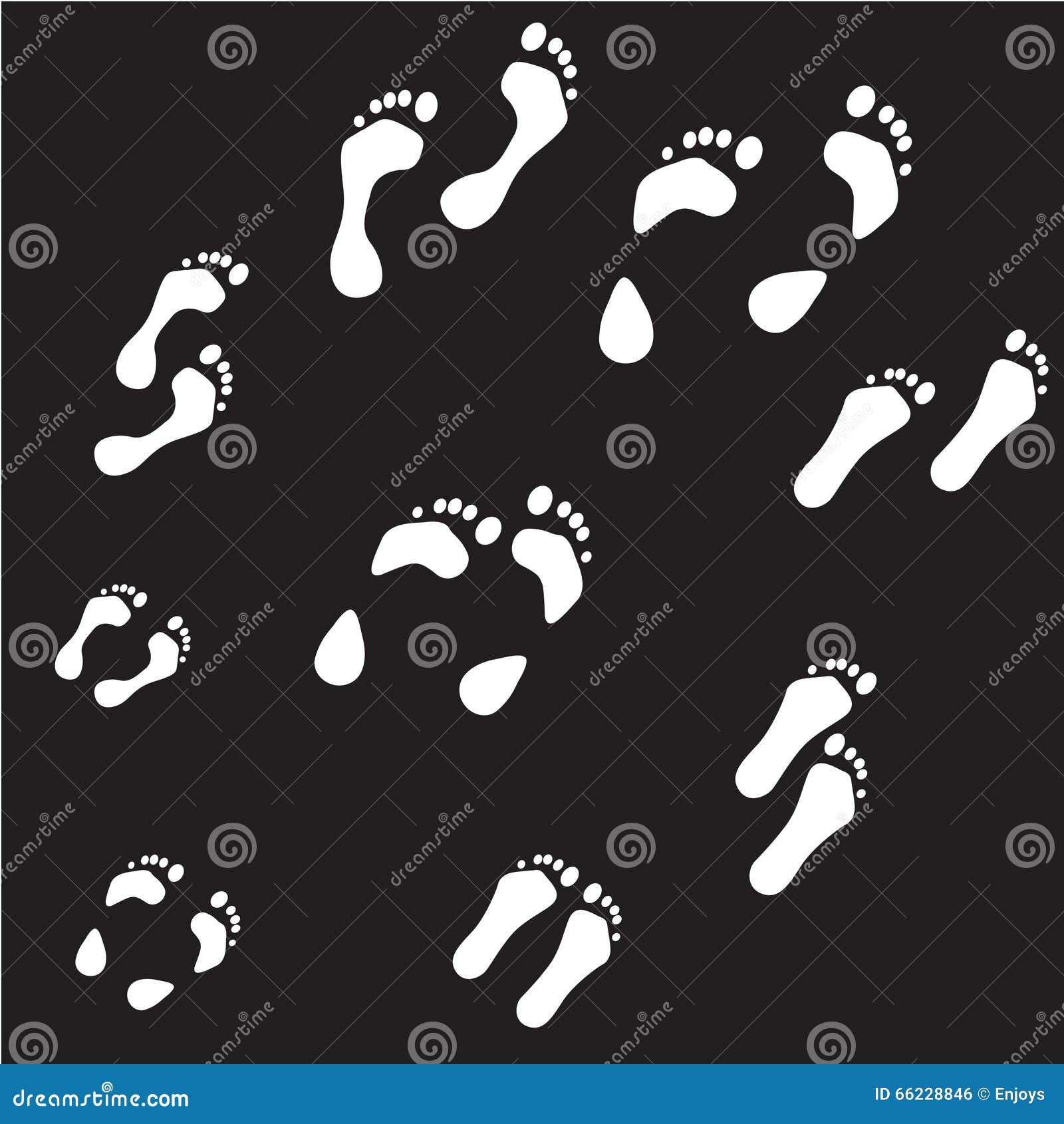 Foot on black background. stock illustration. Illustration of footpath ...