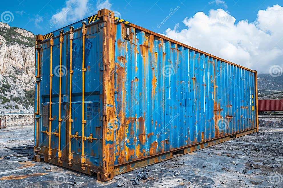 20 Foot Blue Shipping Container for Long Term Storage and Cargo ...