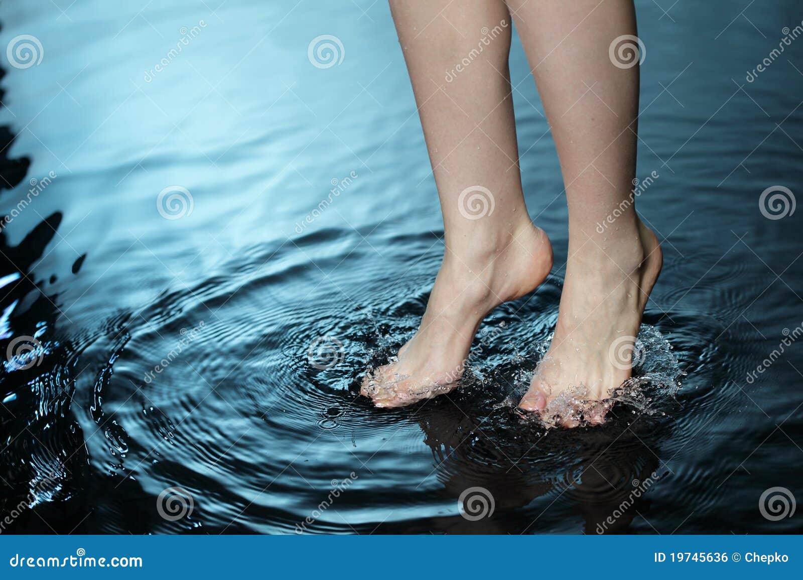 Foot in blue water stock photo. Image of feet, body, health - 19745636